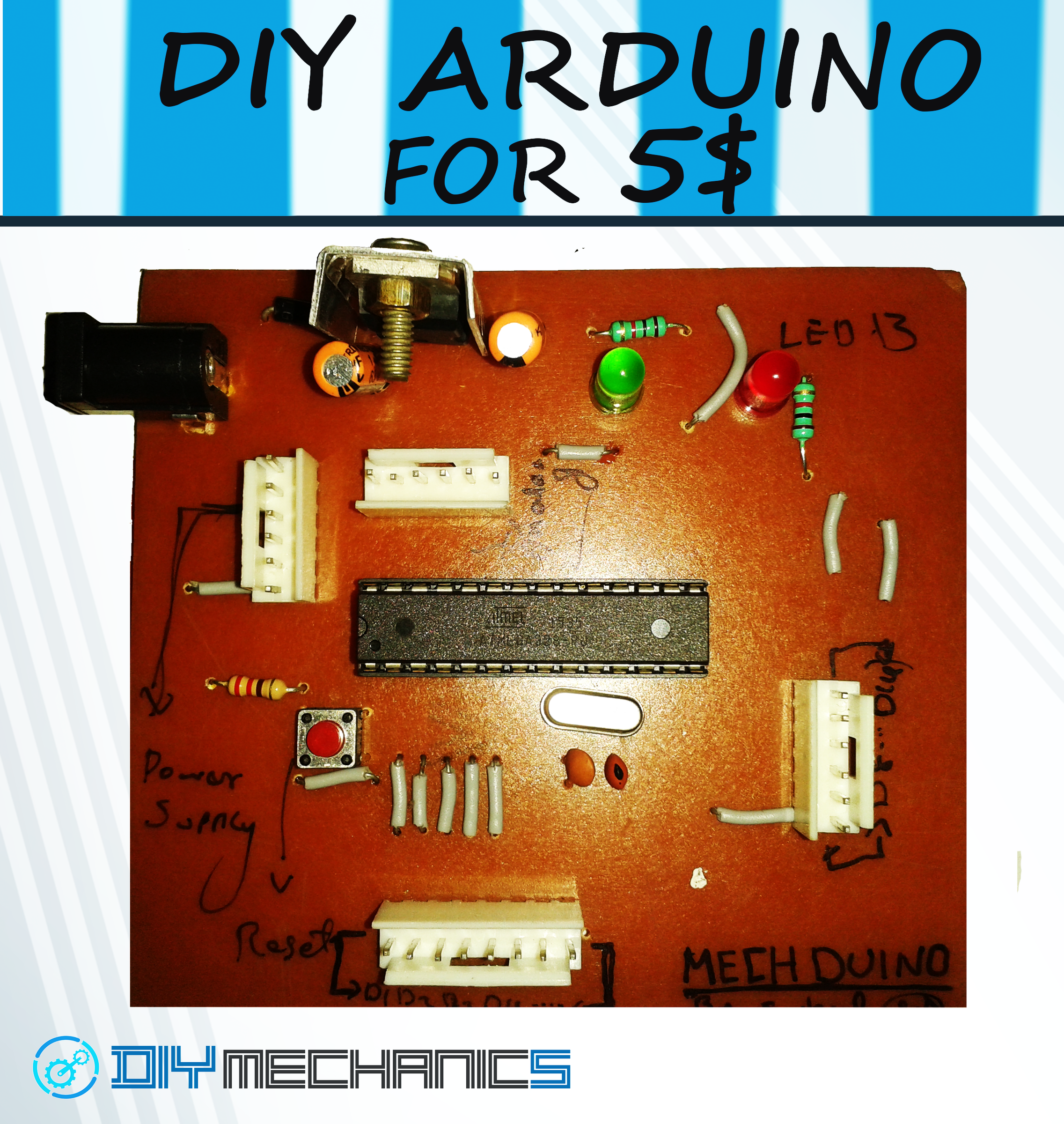 THE DIY ARDUINO BOARD FOR 5$ : 8 Steps (with Pictures) - Instructables