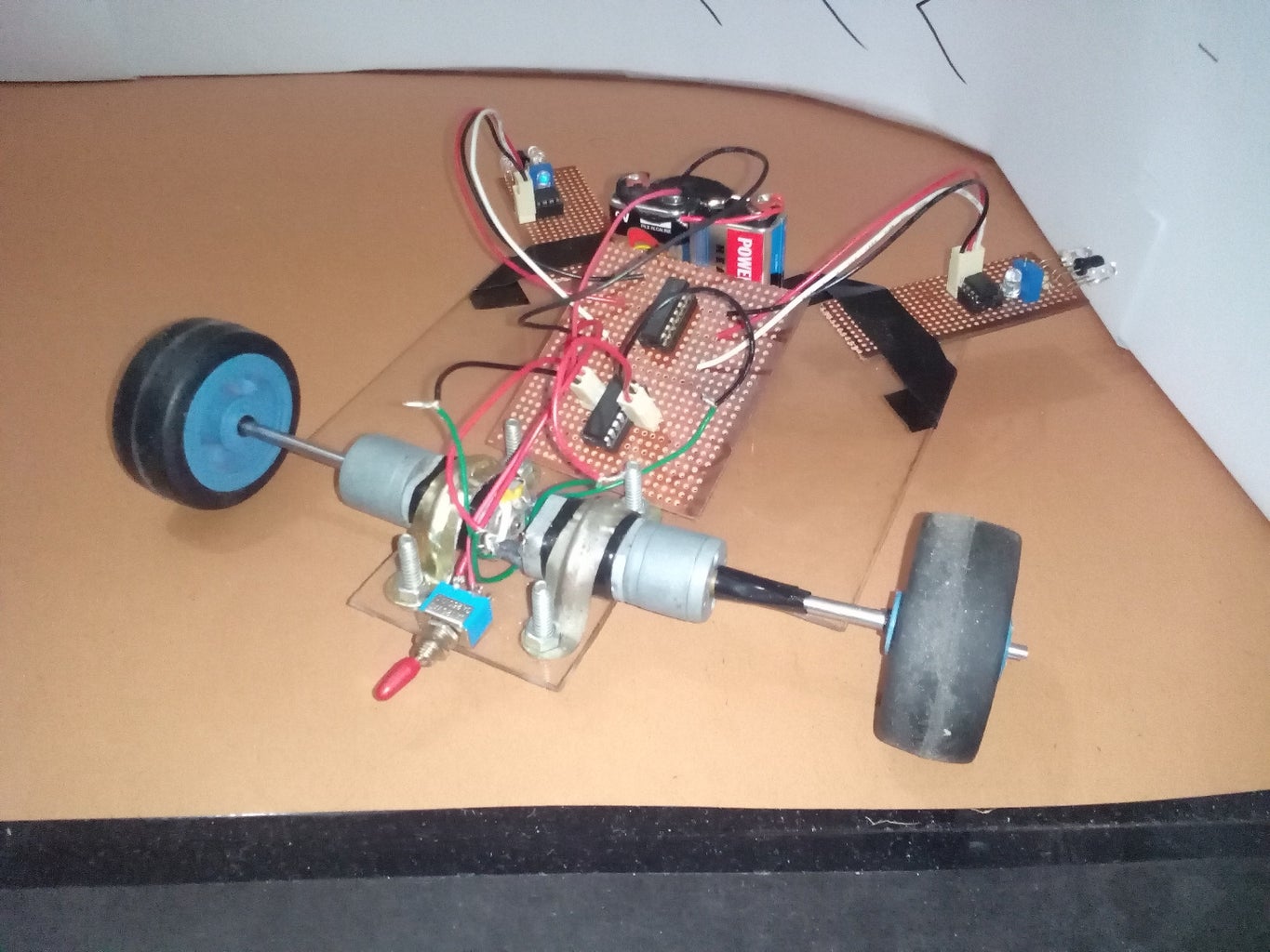 Obstacle Avoiding Robot With Ir Sensors Without Microcontroller 6 Steps Instructables