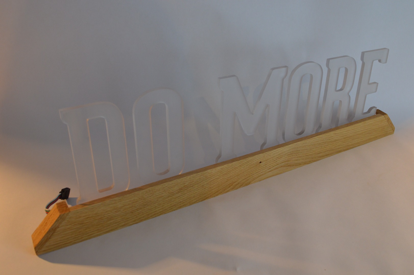LED Backlit 'DO MORE' Sign : 8 Steps - Instructables