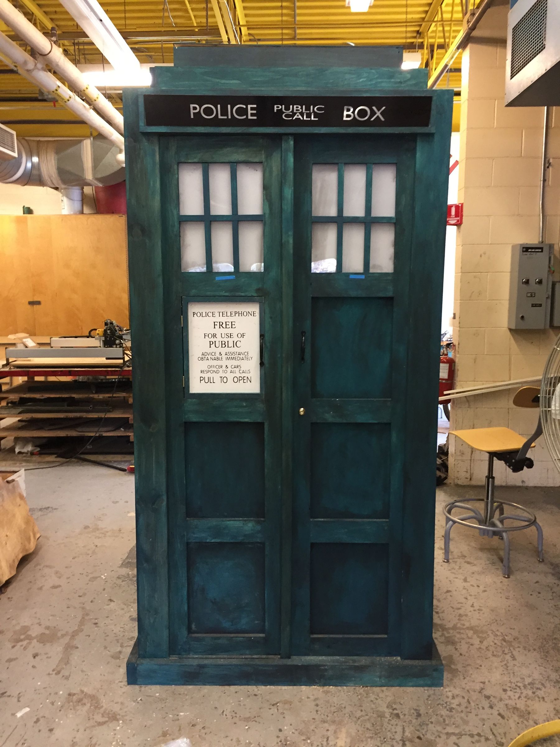 Full Scale TARDIS Shed/Storage Build! : 13 Steps (with Pictures ...