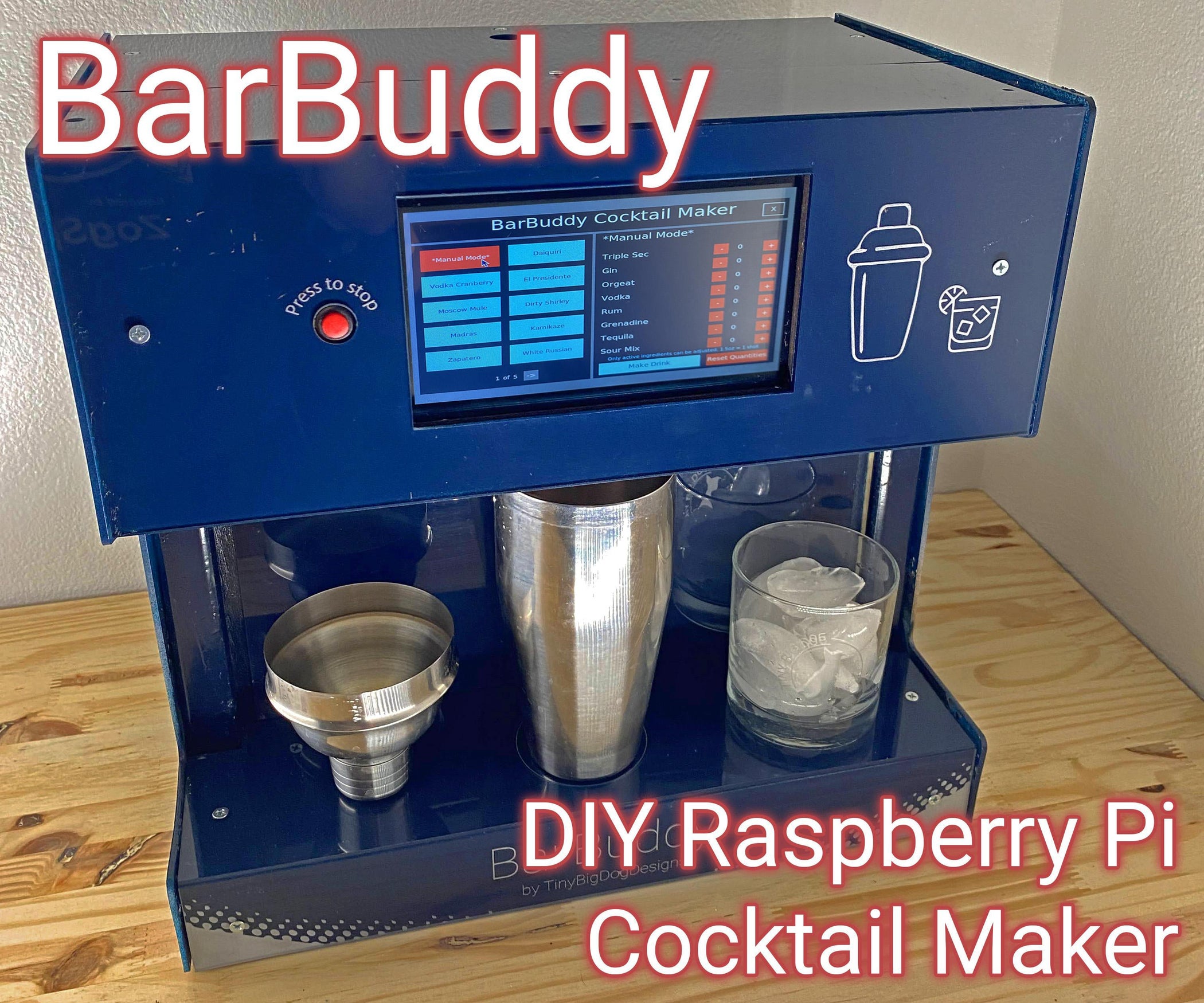 BarBuddy - DIY Raspberry Pi Cocktail Maker : 10 Steps (with Pictures) - Instructables