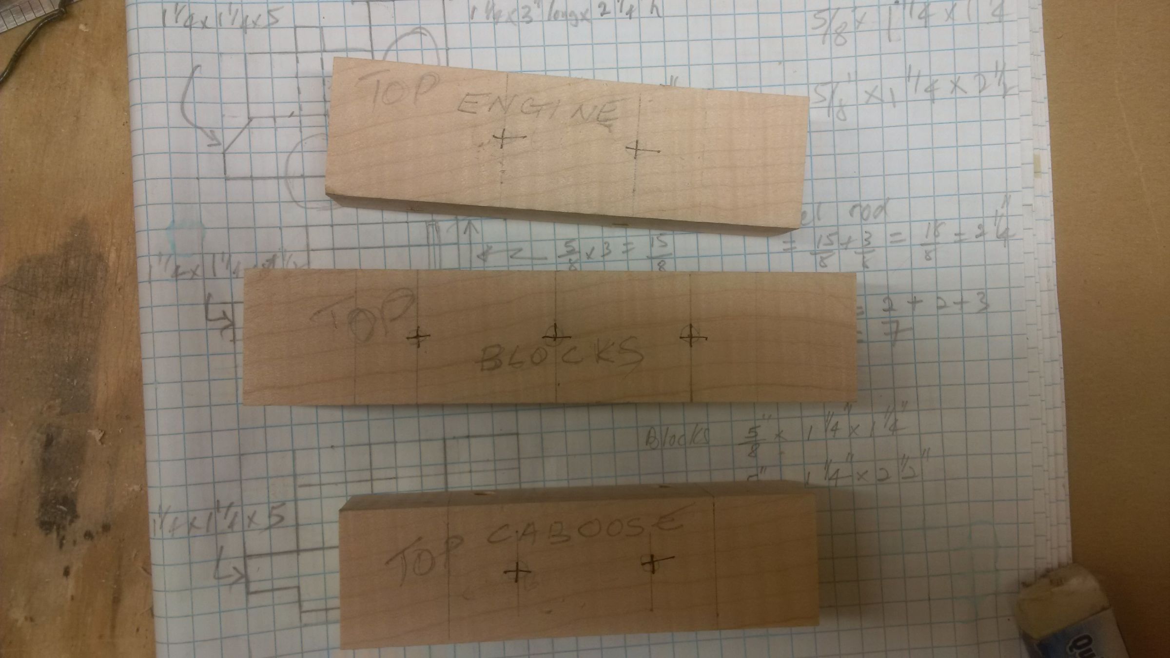 THREE-IN-ONE Wooden Building Block Train Set : 15 Steps (with Pictures ...