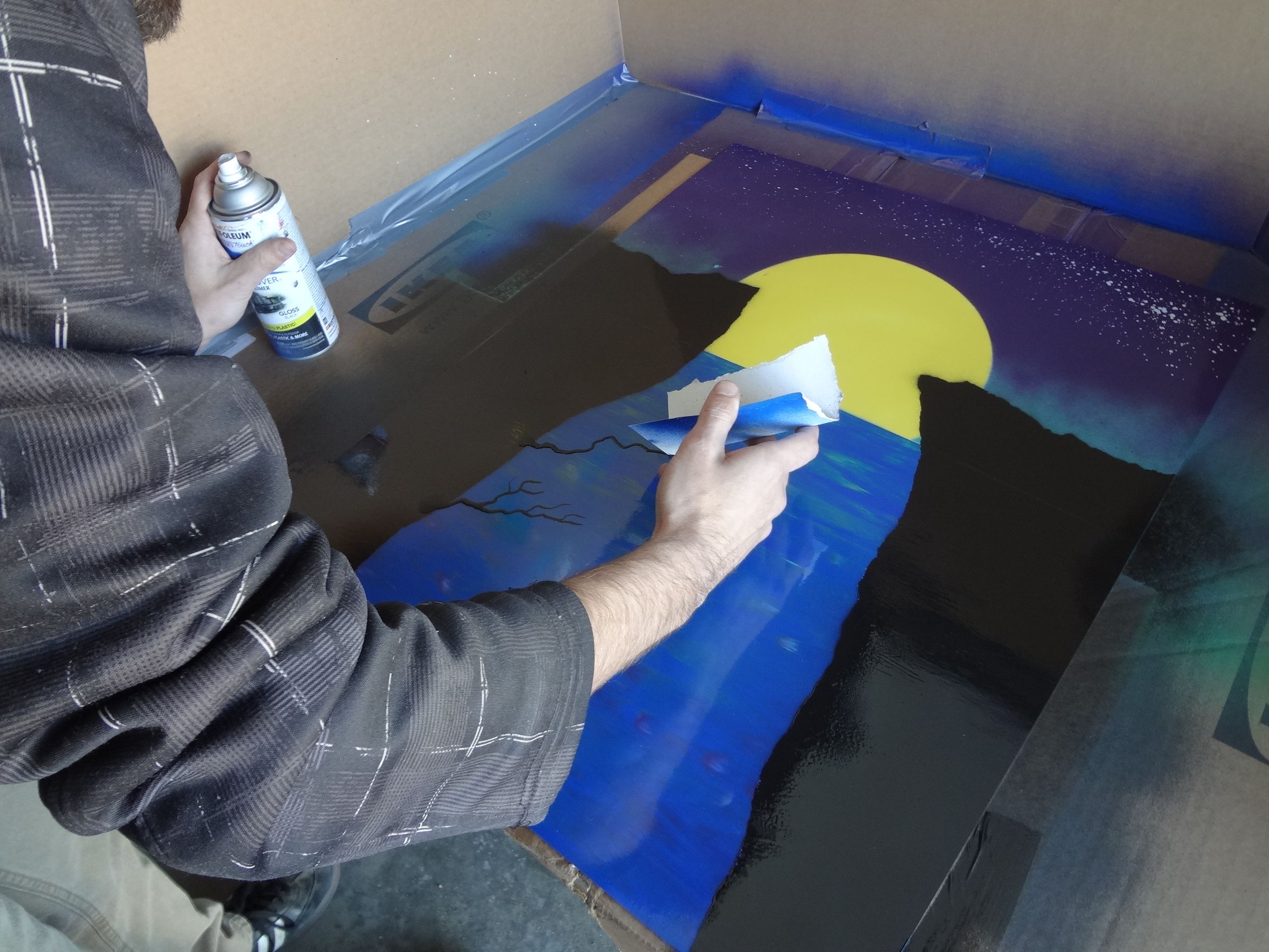 Spray-Paint Sunset : 14 Steps (with Pictures) - Instructables