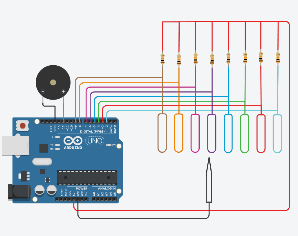 Kids Piano With Tinkercad & Block Code : 8 Steps (with Pictures ...