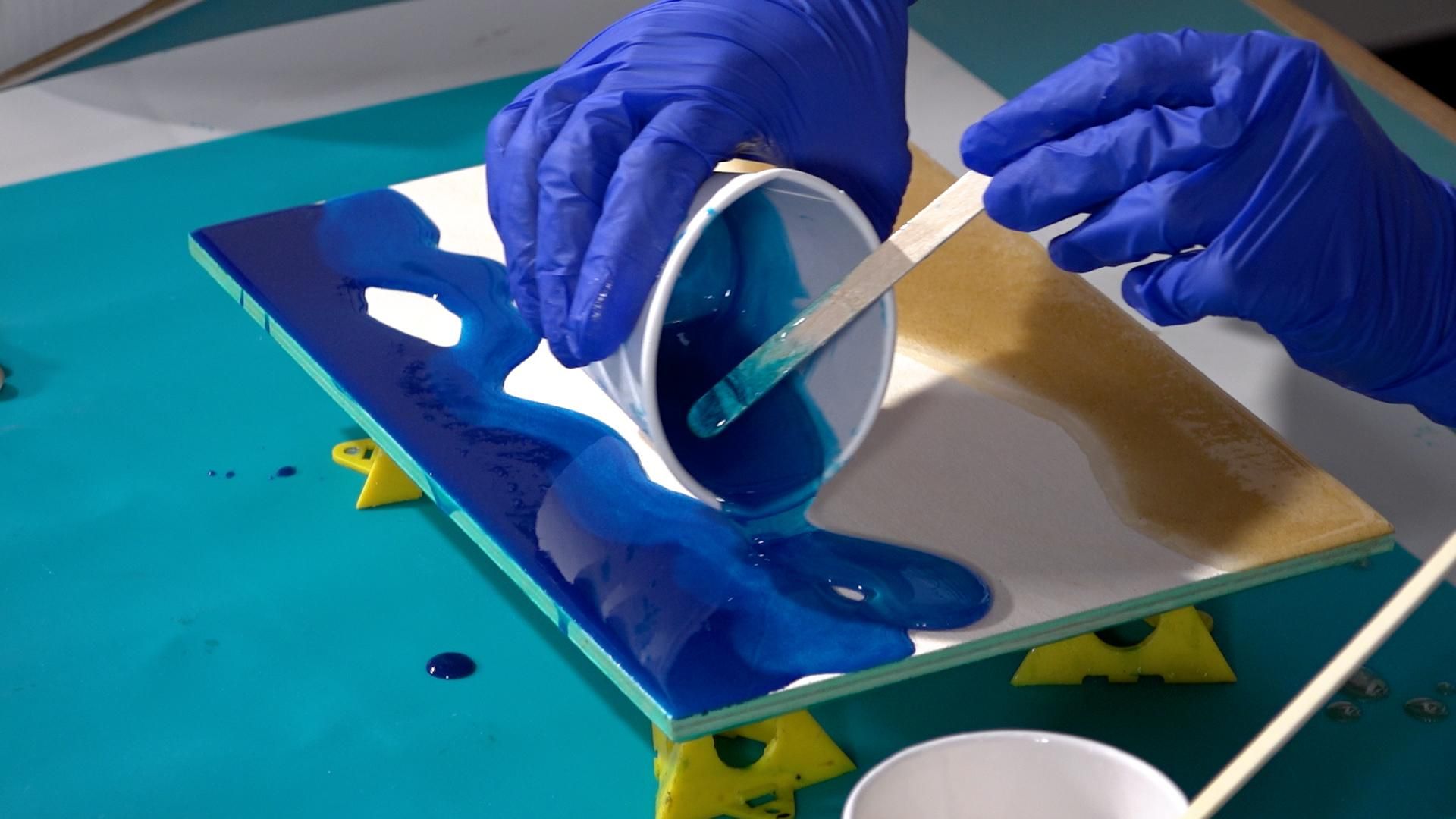 How to Create Two Pieces of Ocean Inspired Resin Art Work! : 8 Steps ...