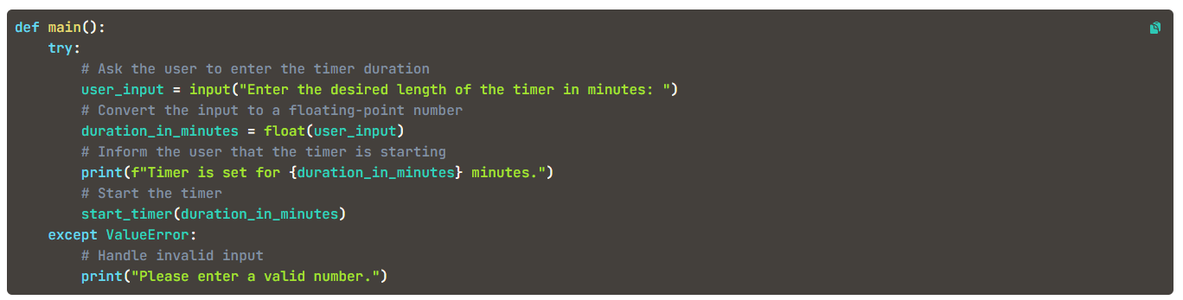 Step By Step Coding Tutorial For A Simple Timer In Python 10 Steps