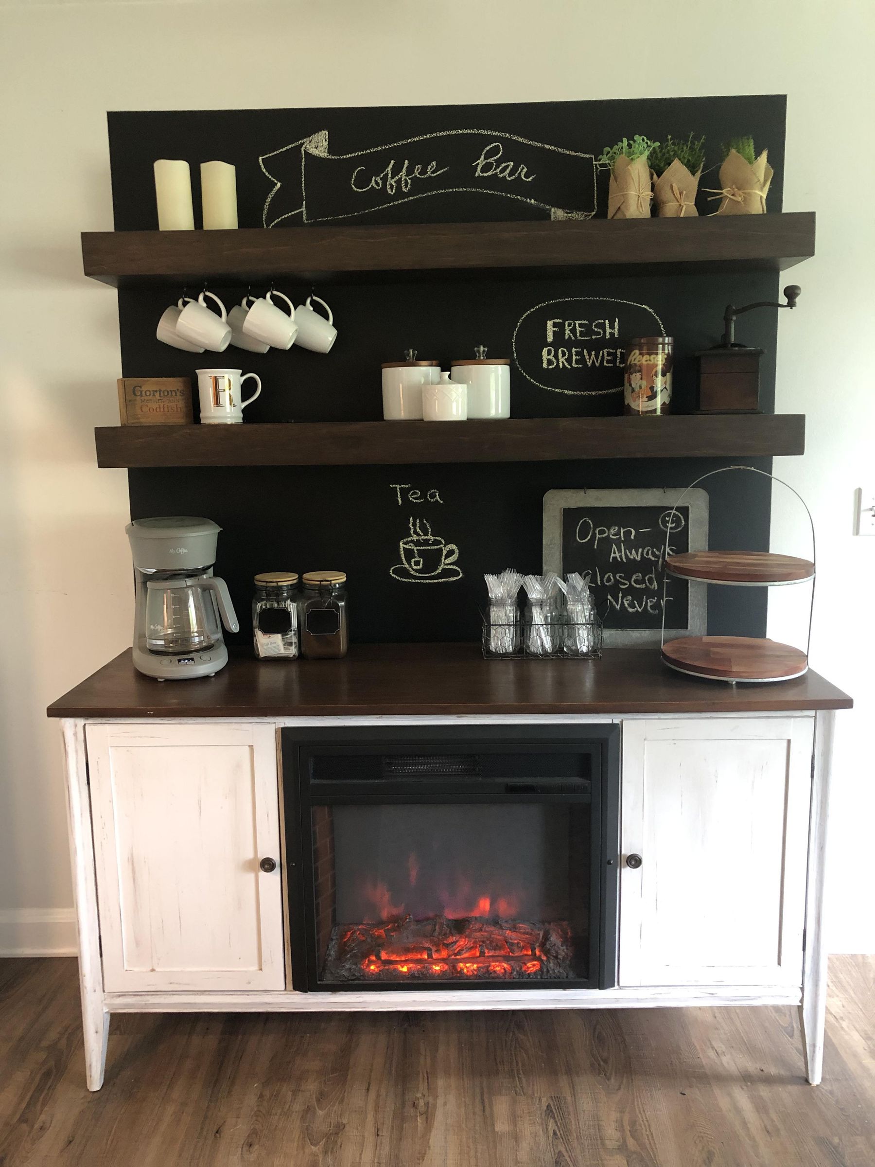 Fireplace Coffee Bar : 5 Steps - Instructables