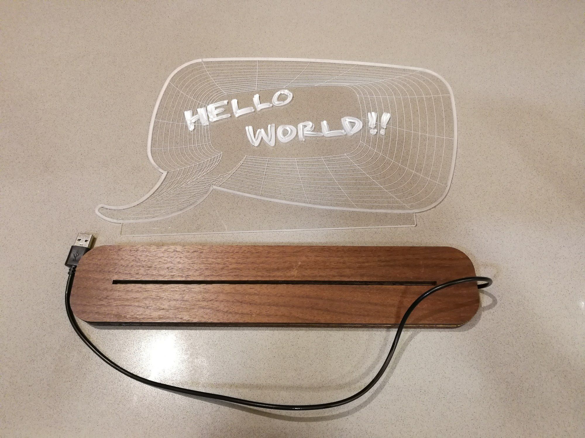 Speech Bubble Lamp & Scribbleboard With Full Plans : 5 Steps (with ...