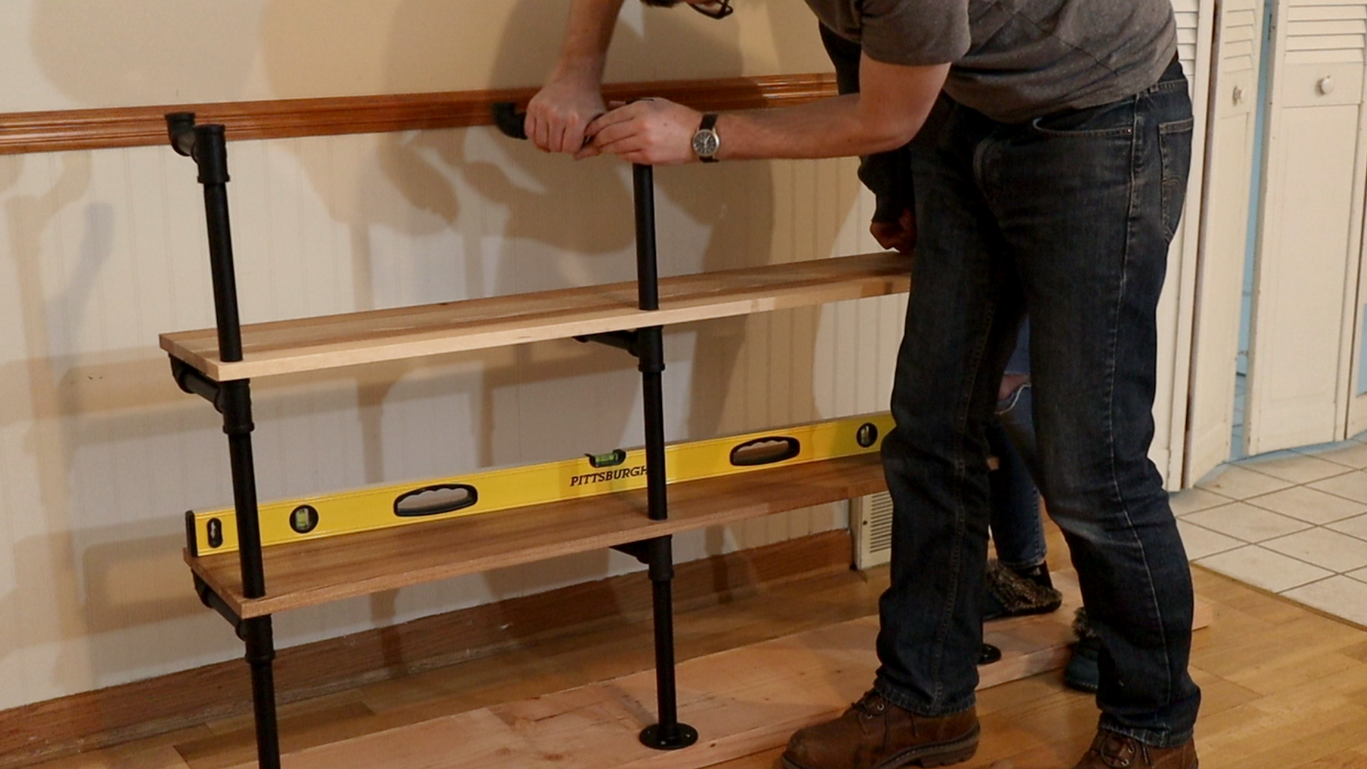 DIY Industrial Black Pipe Bookshelf! : 13 Steps (with Pictures ...