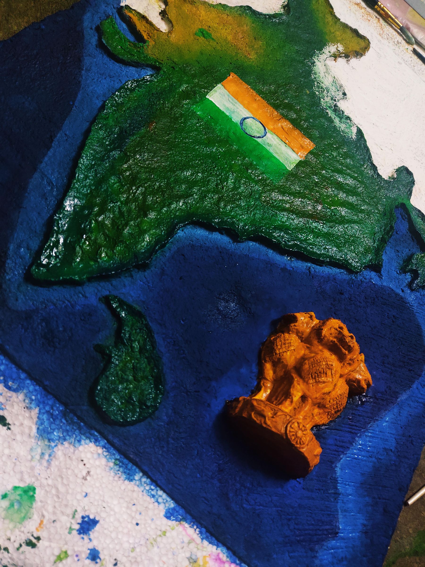 Map of India With Paper Mache : 6 Steps (with Pictures) - Instructables