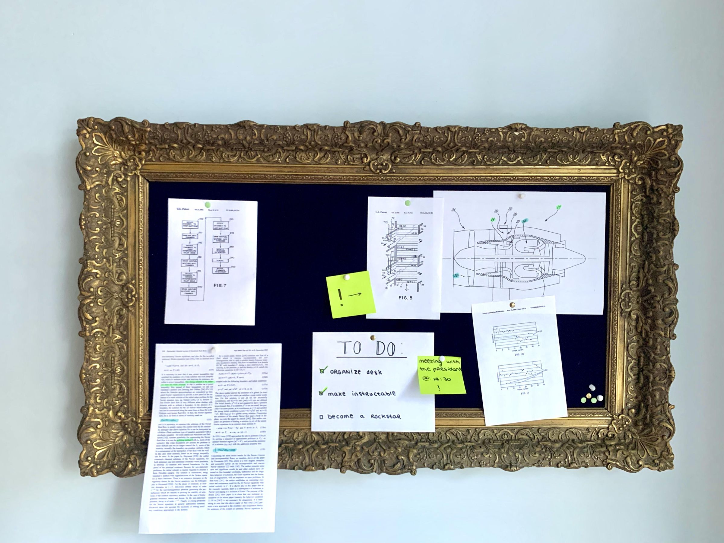 Upcycled BULLETIN BOARD to Organize Your Desk! : 9 Steps (with Pictures ...