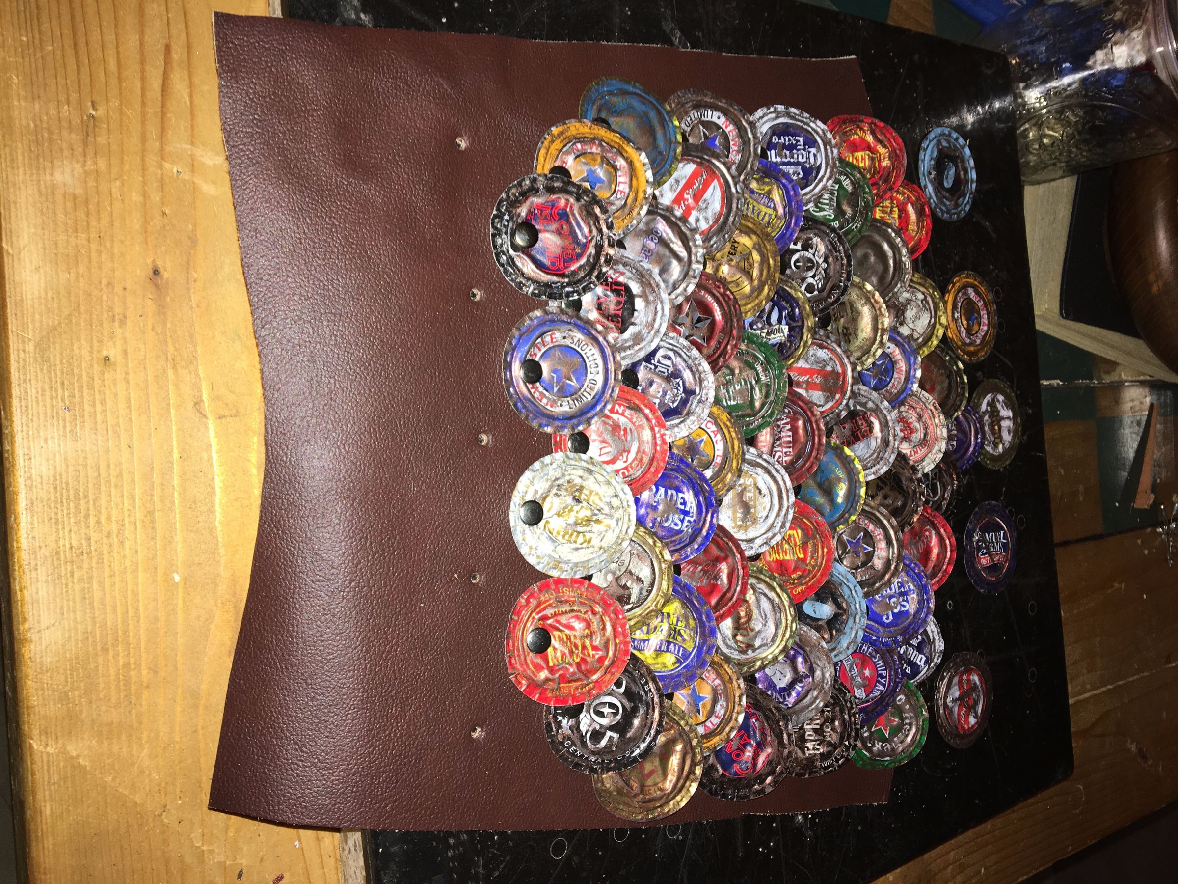 Bottle Cap Armored Bracer for Zombie Protection : 11 Steps (with ...
