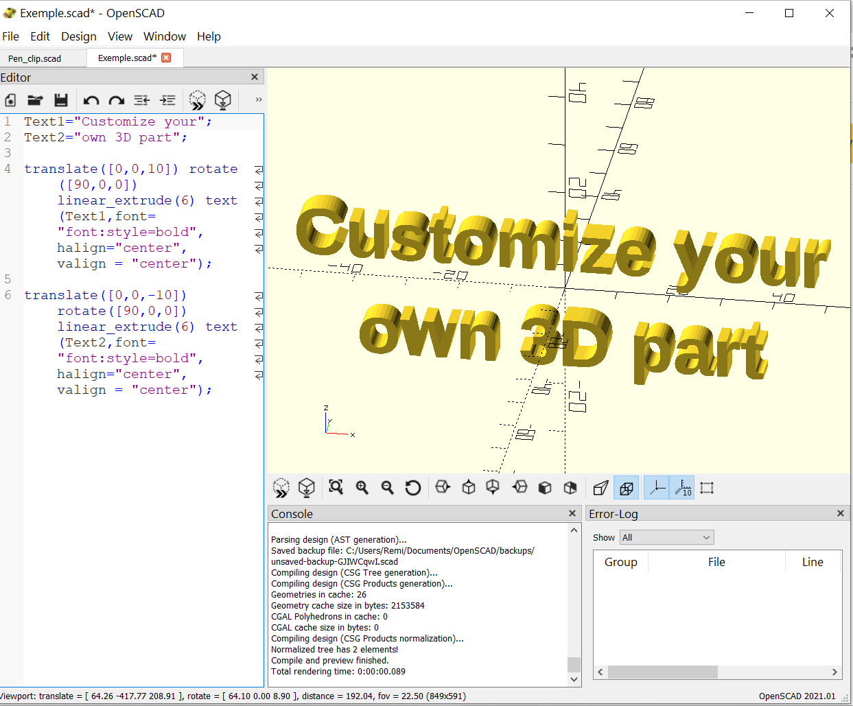 Learn How to Use Customizable 3D Models With OpenSCAD : 6 Steps - Instructables