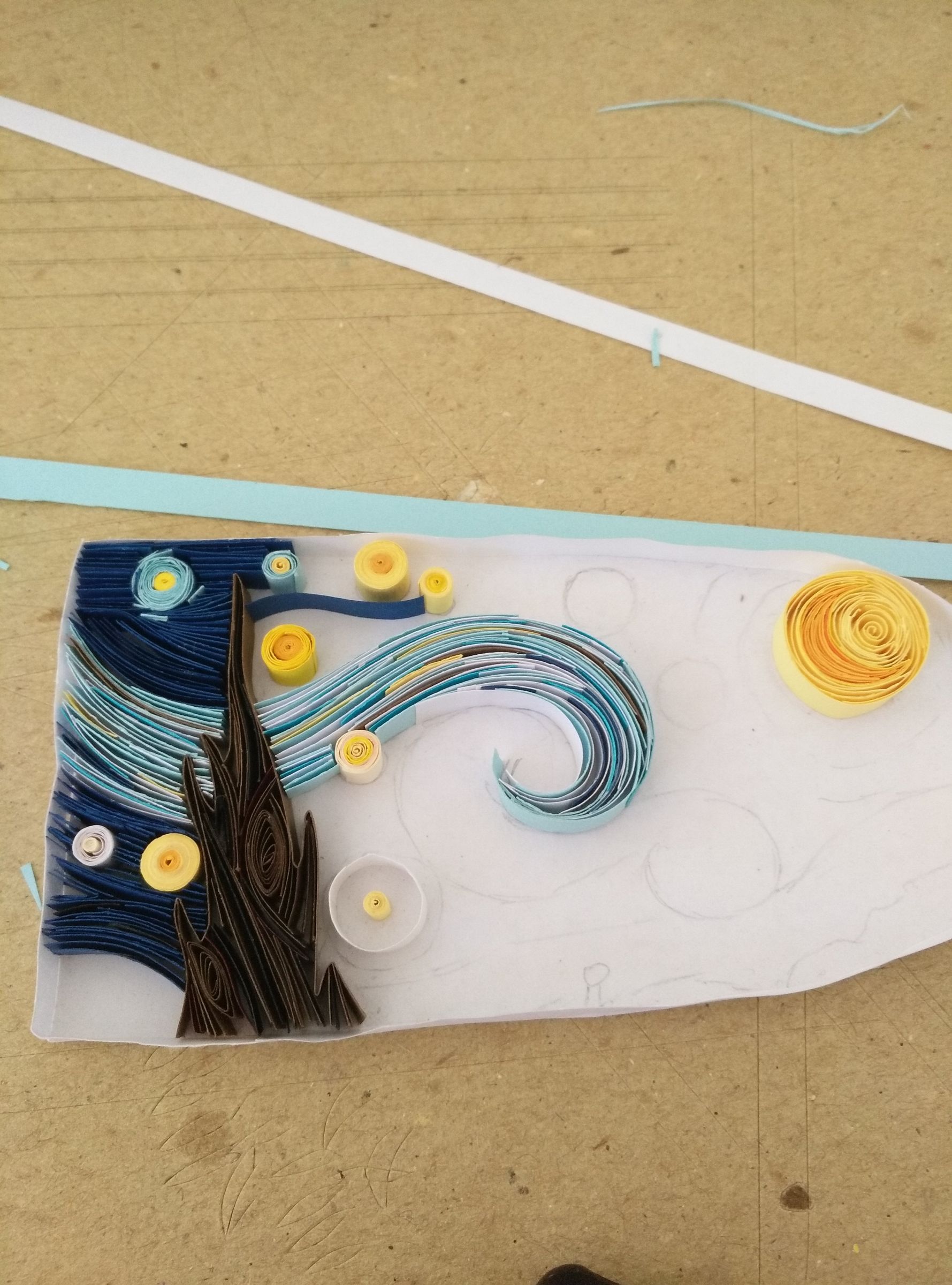 Tutorial the Starry Night Paper Quilling : 7 Steps (with Pictures ...
