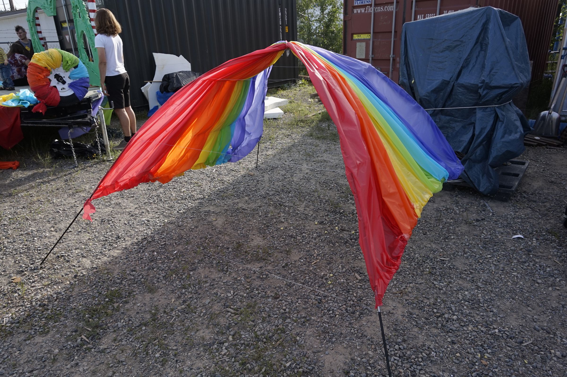 Tent Pole Rainbow Canopy : 3 Steps (with Pictures) - Instructables