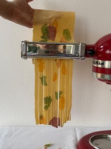 Home-made Pasta Laminated With Edible Flowers and Herbs : 8 Steps (with ...