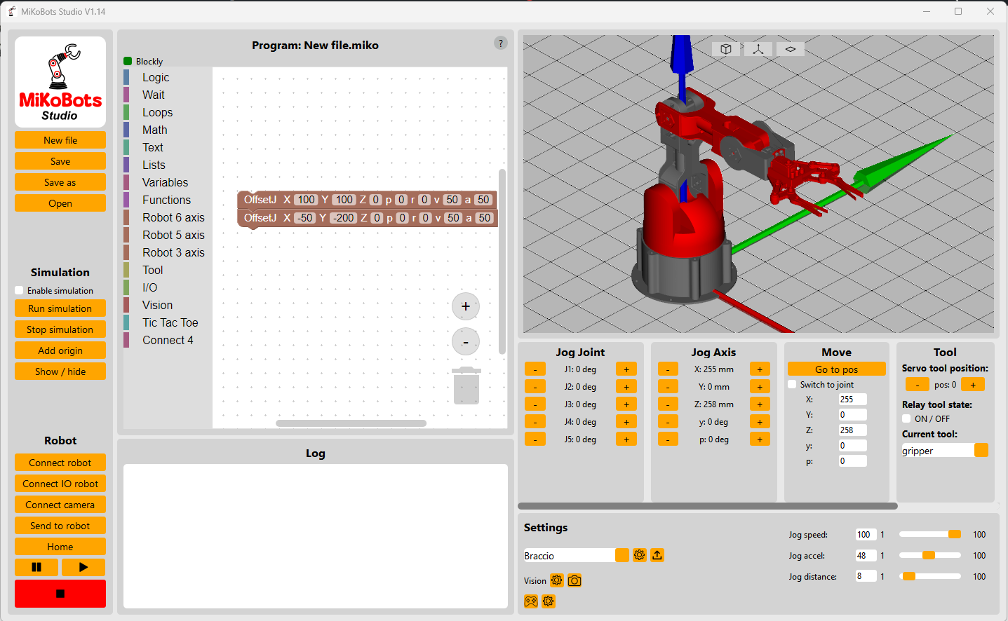 Arduino Braccio Open Source Software MiKoBots Studio : 9 Steps - Instructables