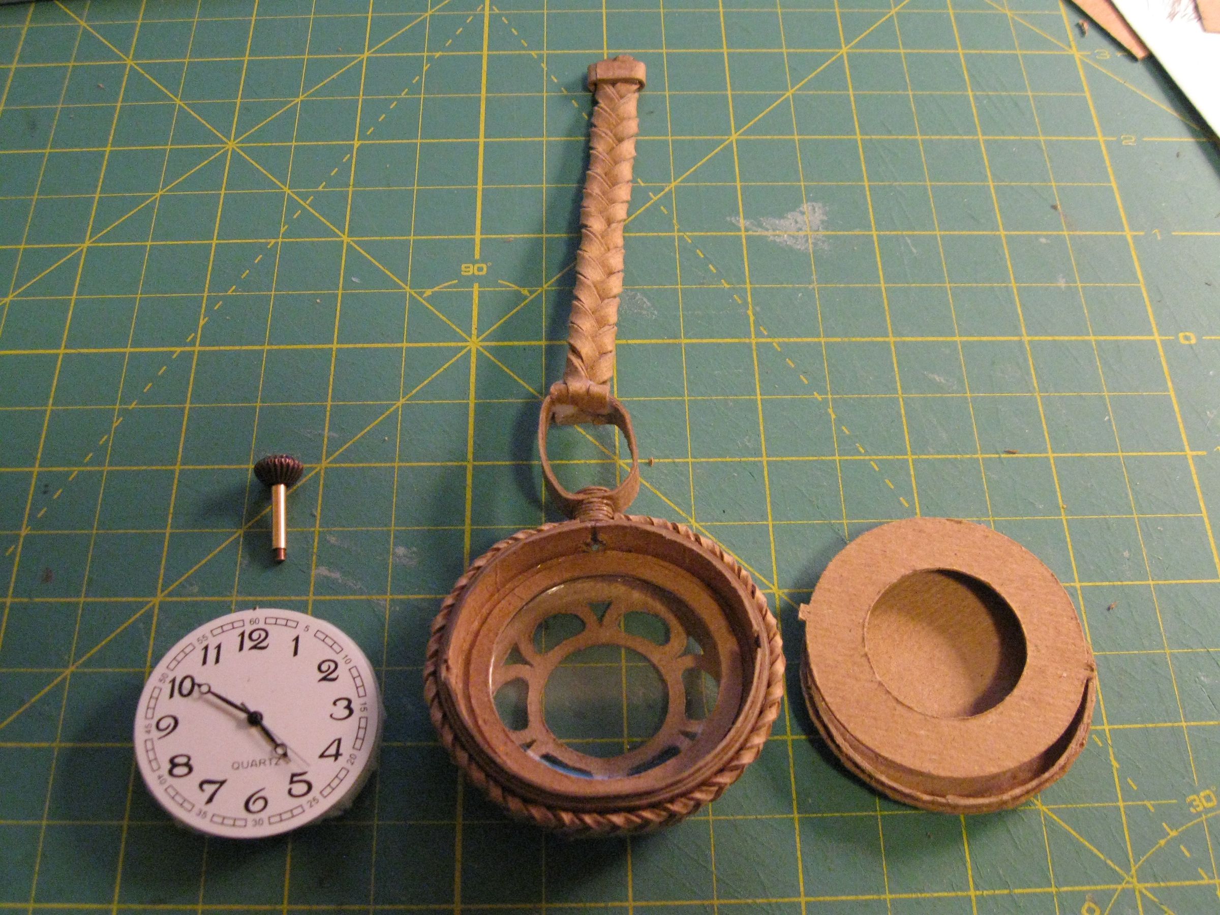 Cardboard Pocket Watch Step-by-step : 7 Steps (with Pictures ...