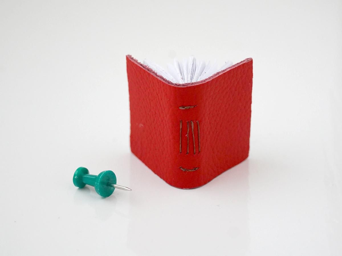 DIY Mini Book With Long Stitch Binding | How to Make a Tiny Bound Book ...