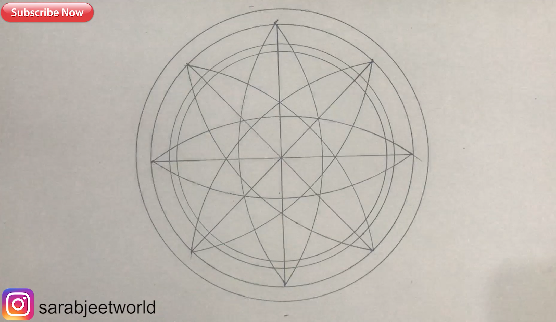 Circle Design Pattern Using Compass