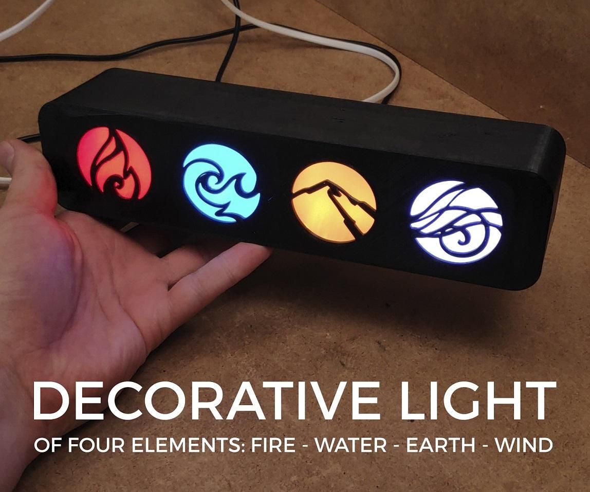 The Decorative Light of Four Elements : 8 Steps (with Pictures ...