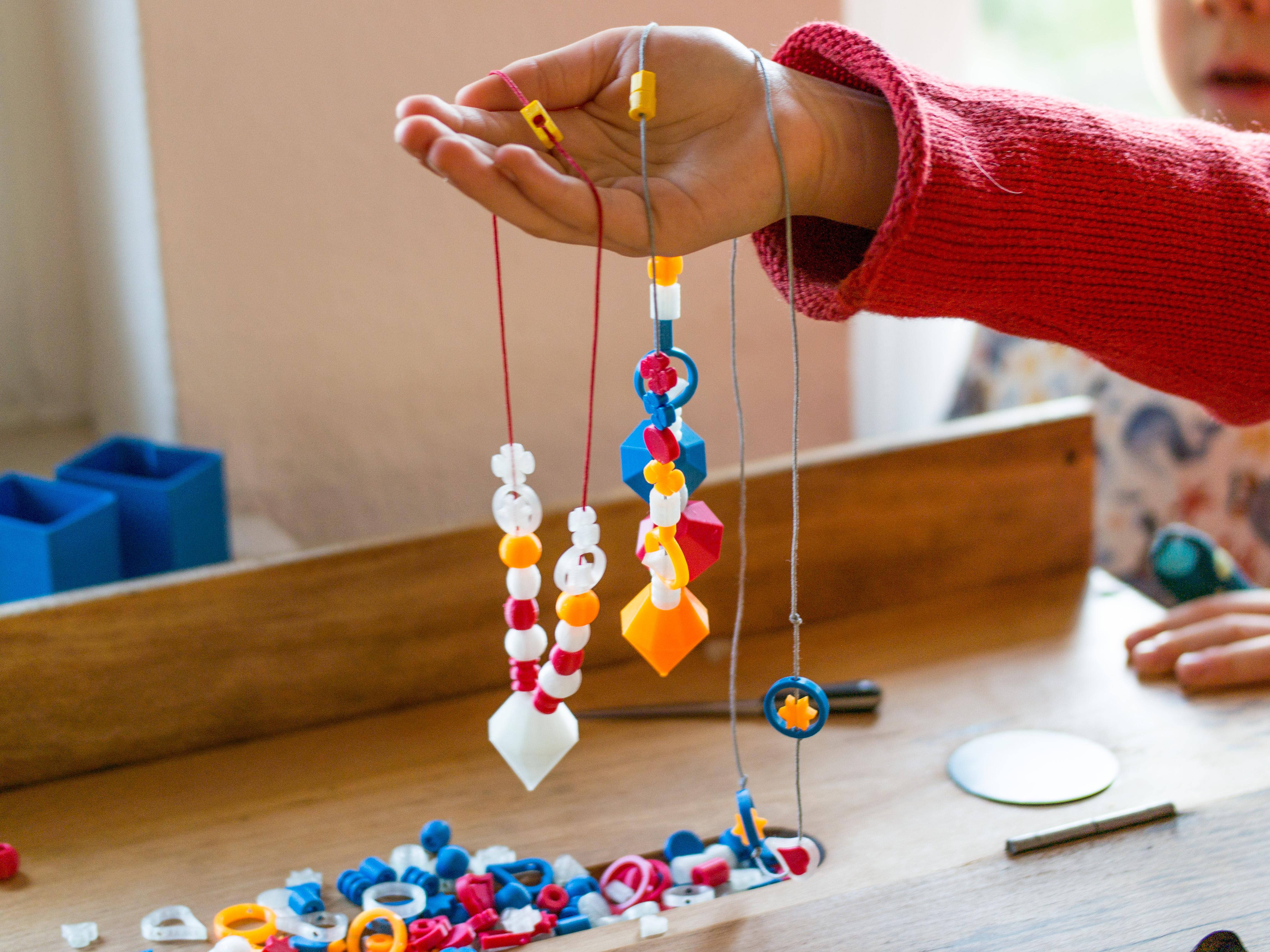 Kids Necklace Bracelet Beads Pearls DIY Jewelry 100% FDM! : 3 Steps ...