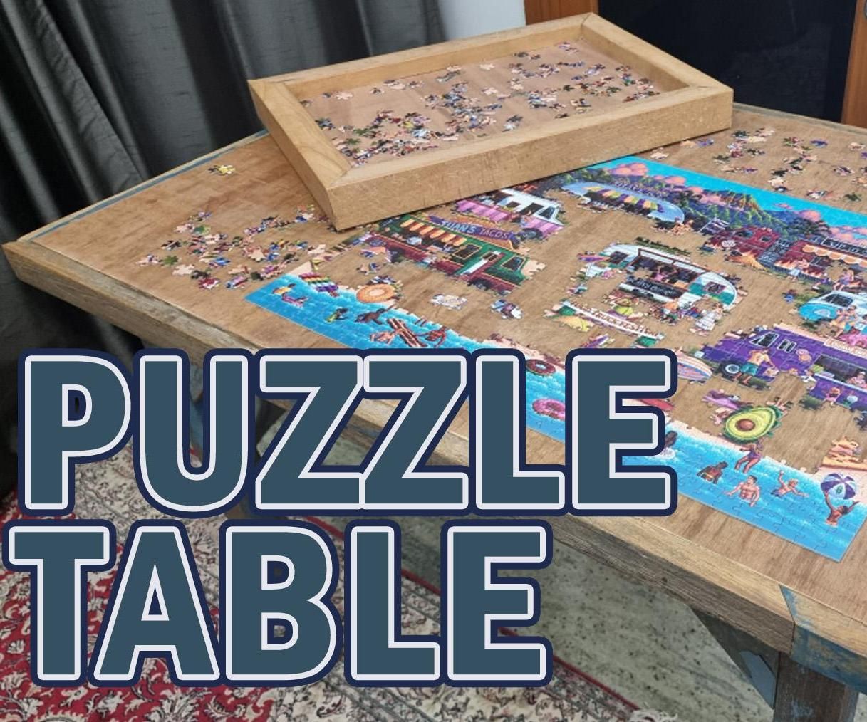 Puzzle Table and Puzzle Piece Sorting Trays : 5 Steps (with Pictures ...