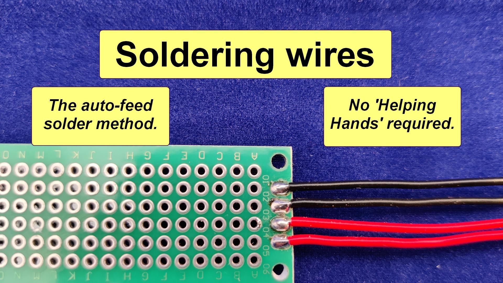 Soldering Wires - Here's a Different Way : 6 Steps (with Pictures ...