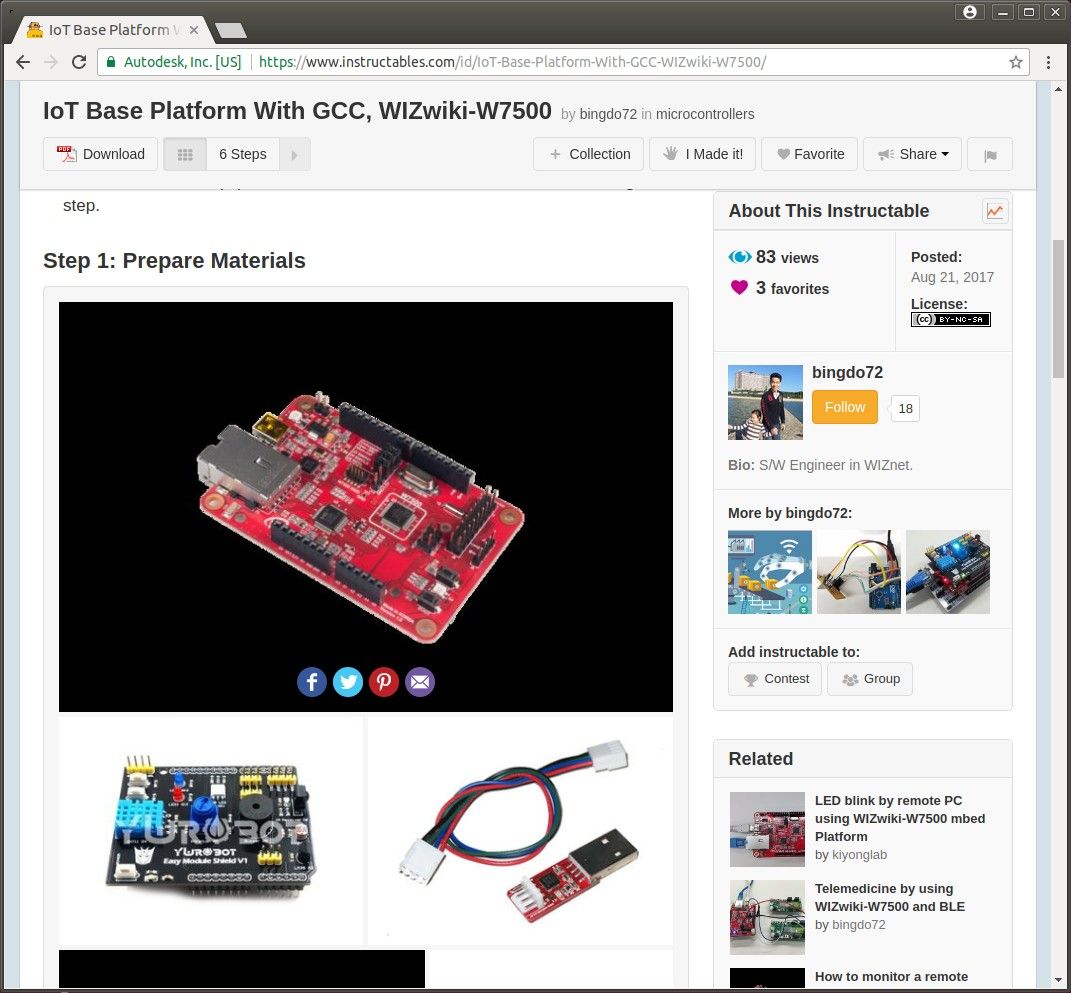 IoT Base Platform With GCC, WIZwiki-W7500 : MQTT : 5 Steps - Instructables