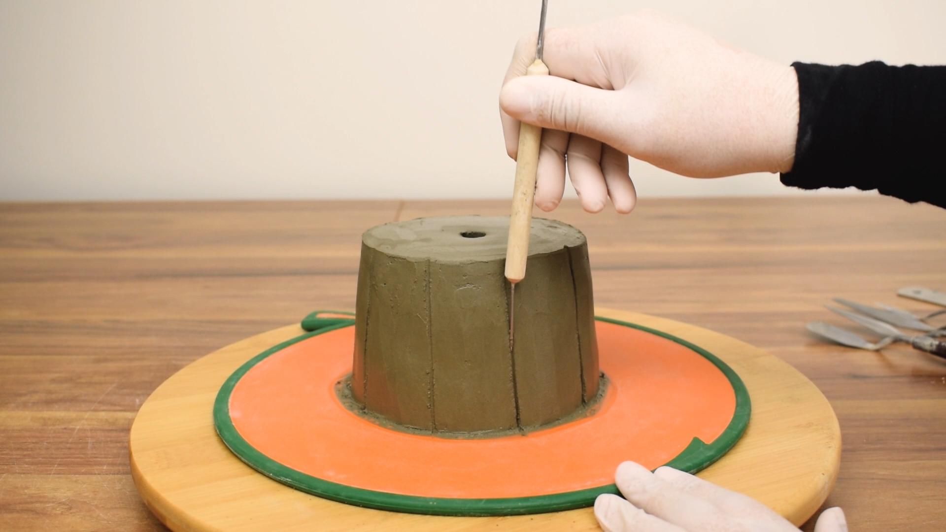 Concrete Barrel Waterfall Fountain Pot : 18 Steps (with Pictures ...