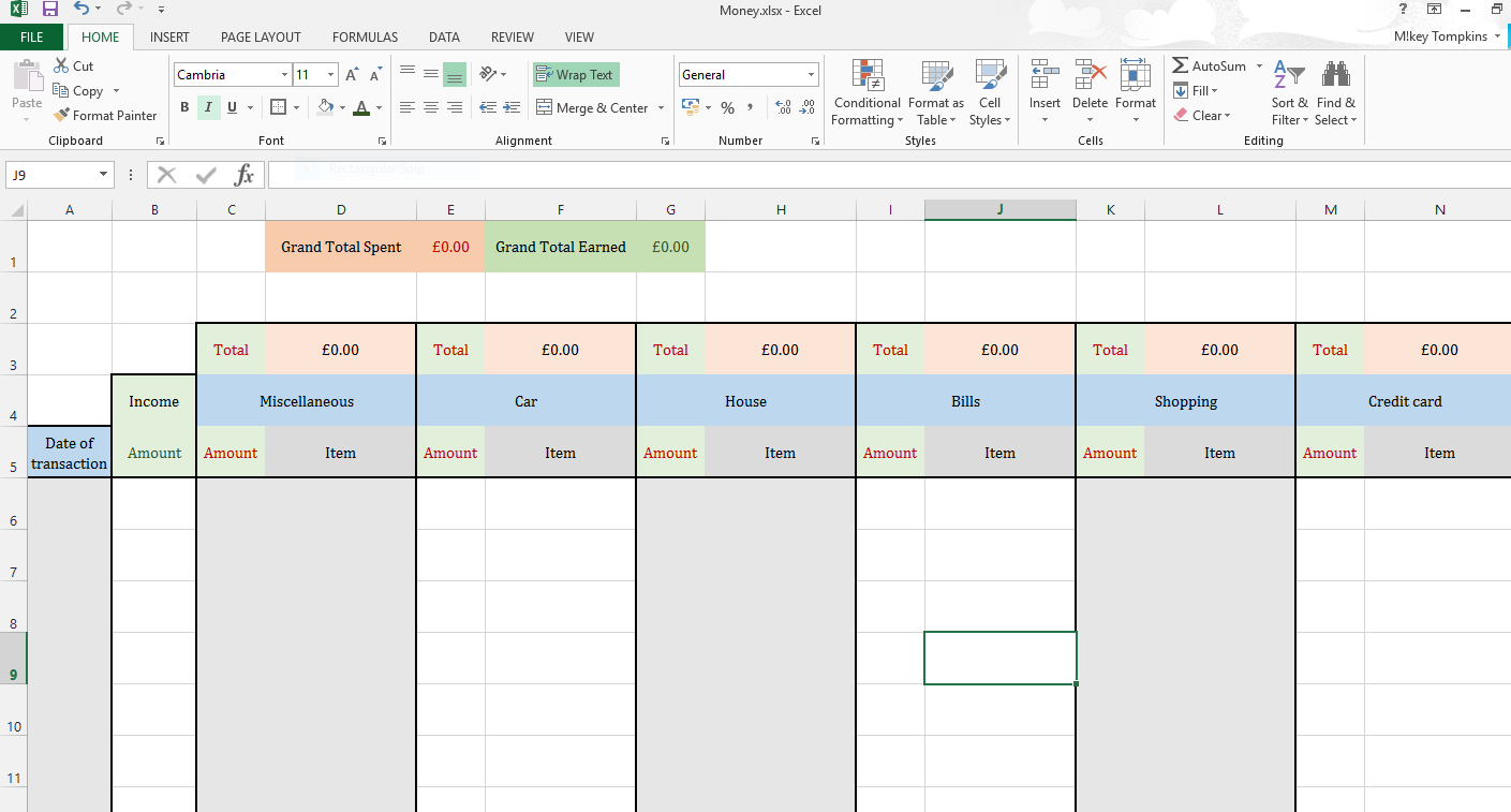 Intro to Excel: Expense Tracker : 23 Steps (with Pictures) - Instructables