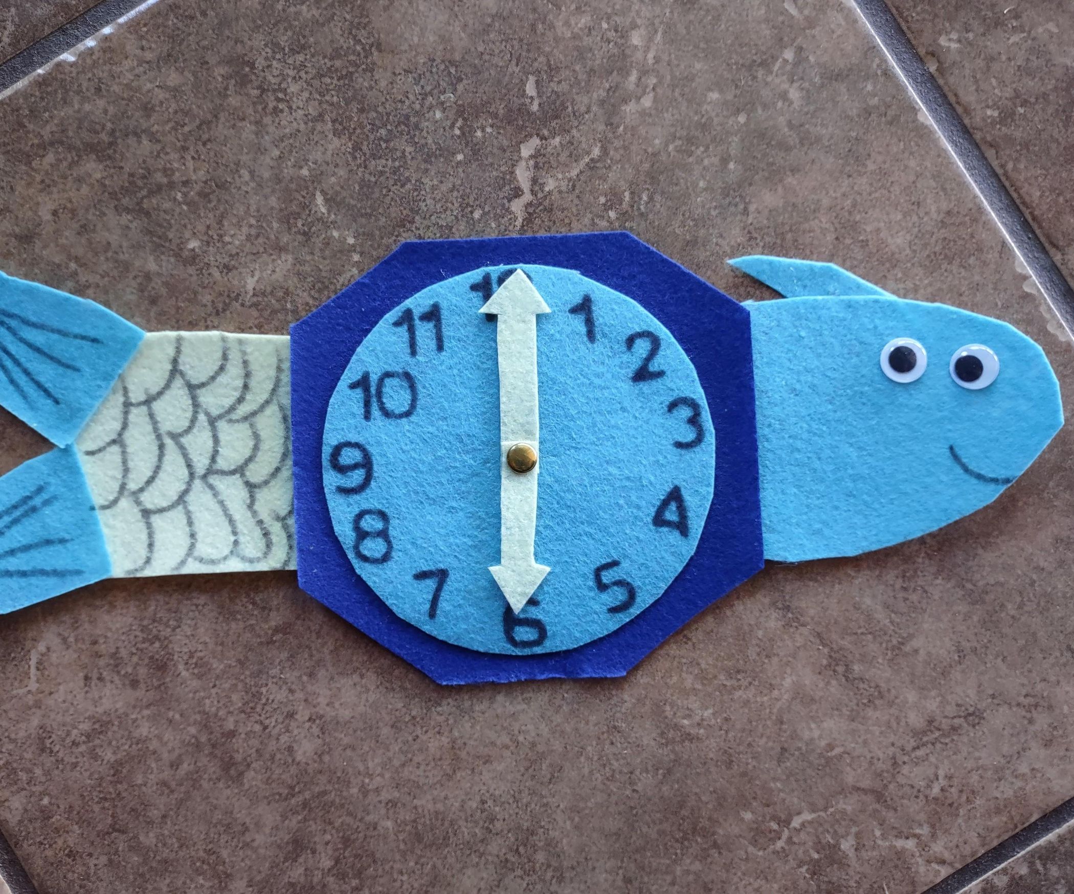 Fun Felt Fish! Practice Clock for Kids : 7 Steps (with Pictures ...