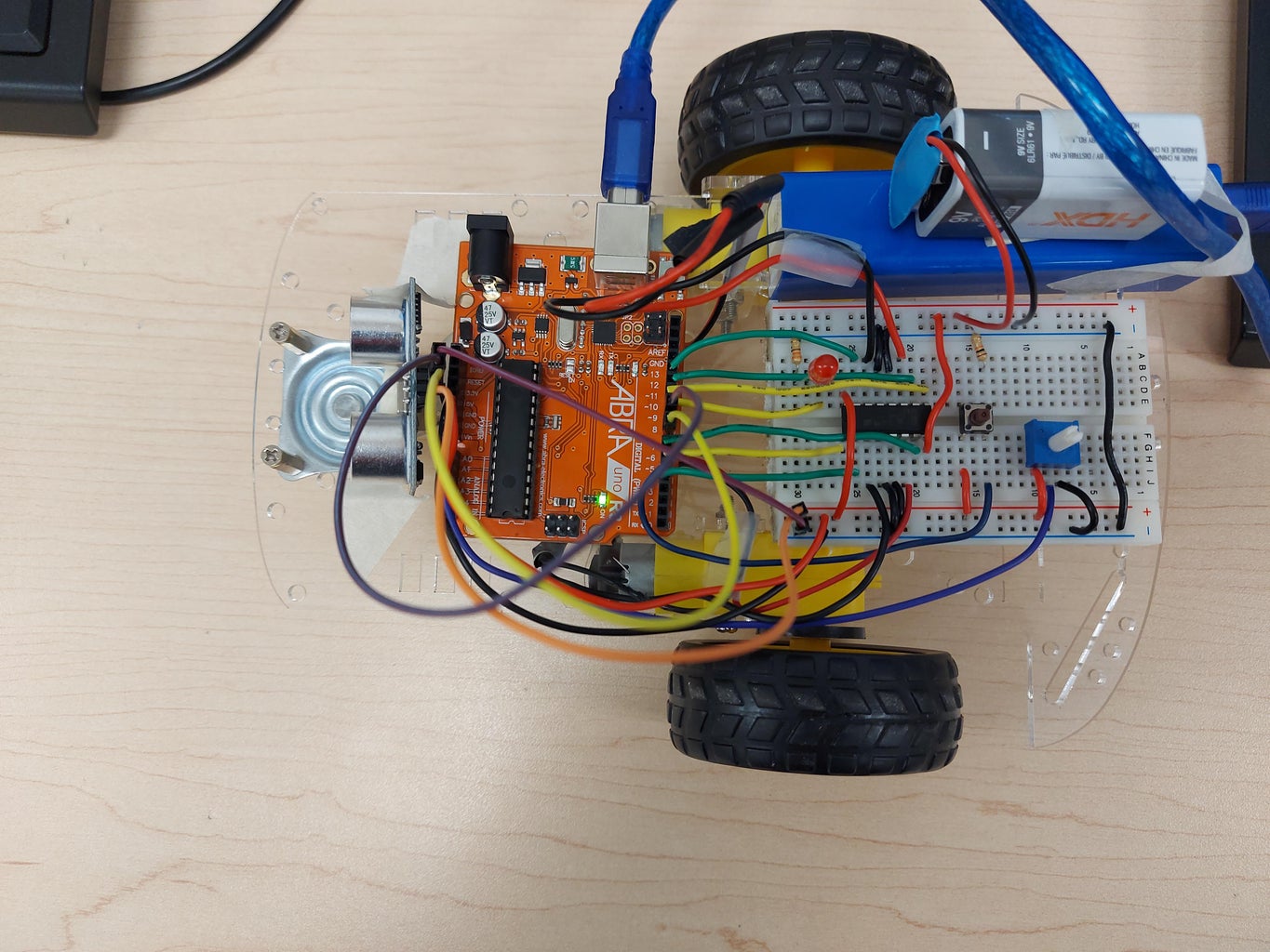 Obstacle Avoiding Car 6 Steps Instructables