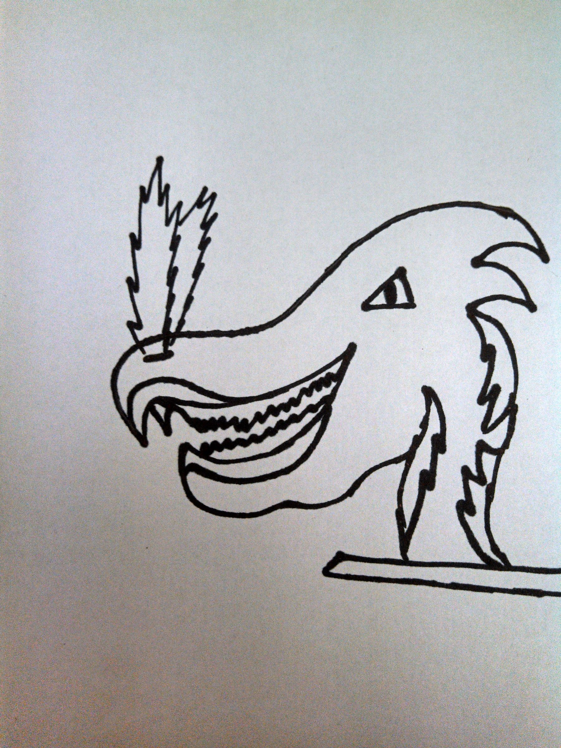 How To Draw A Easy Dragon Head