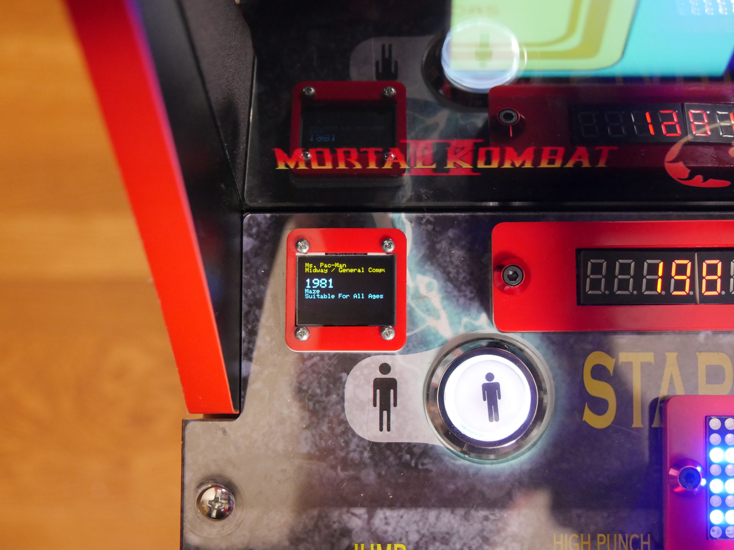 Arcade1Up Mod With LED Marquee and Sub-Displays : 9 Steps (with ...