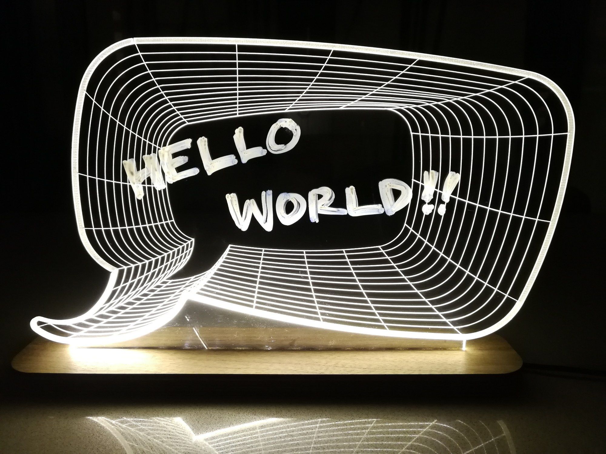 Speech Bubble Lamp & Scribbleboard With Full Plans : 5 Steps (with ...