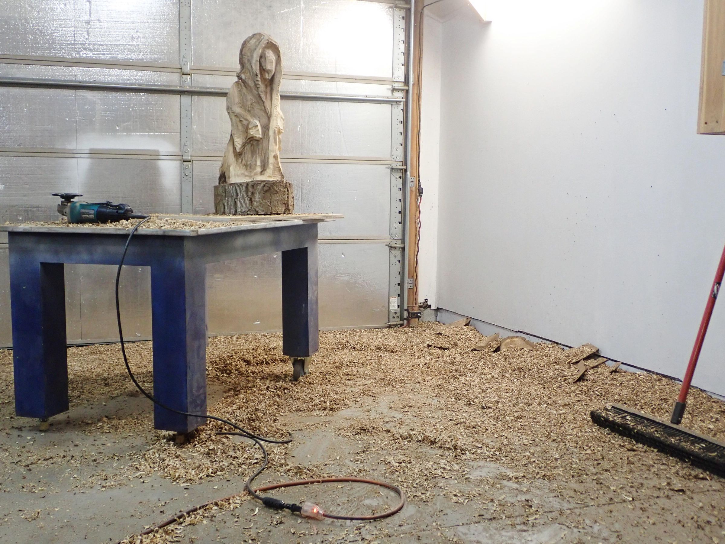 Grim Reaper Carved From a Walnut Log : 17 Steps (with Pictures ...