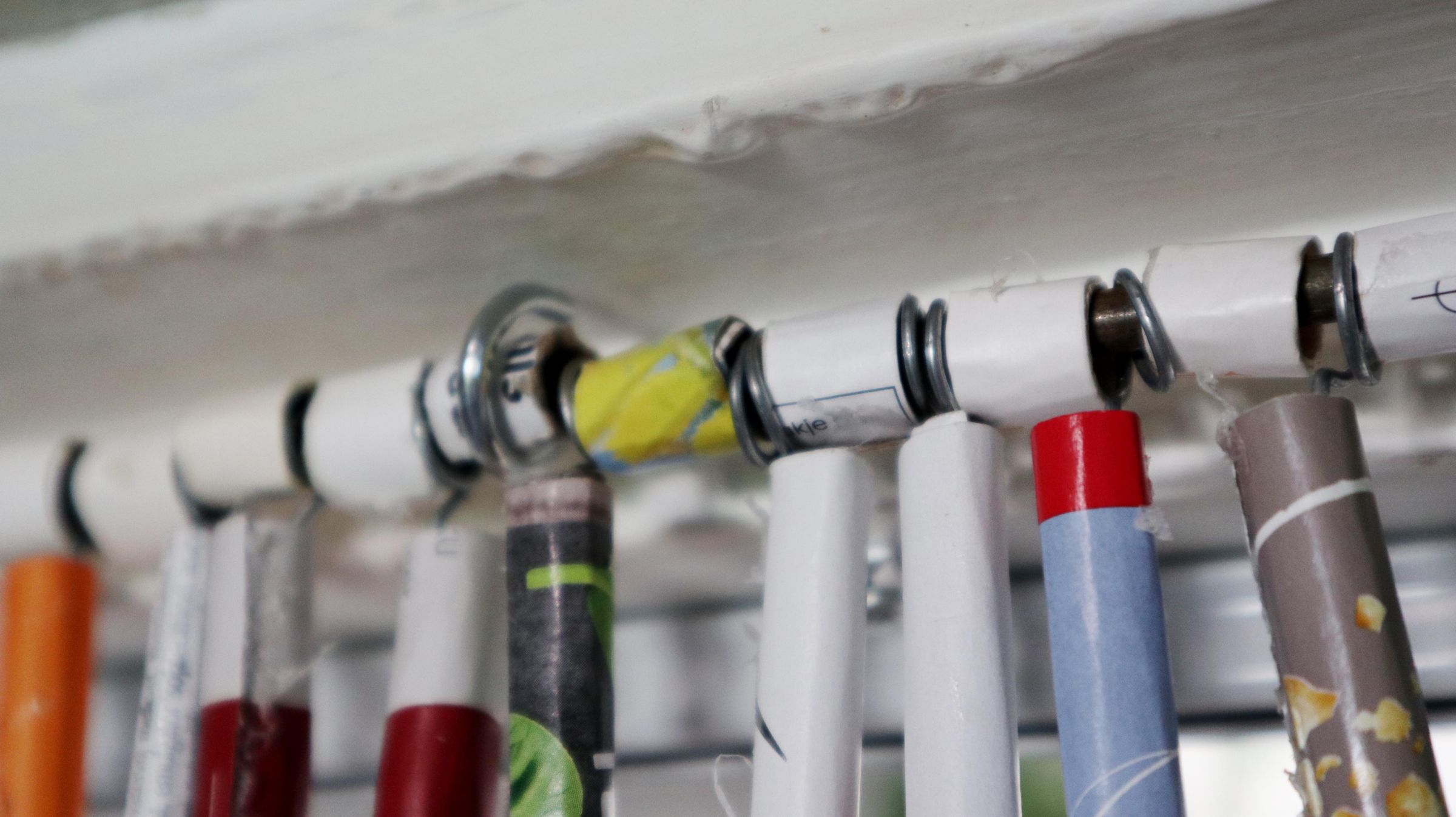 String Door Curtain Made of Repurposed Groceries Carton : 7 Steps (with ...