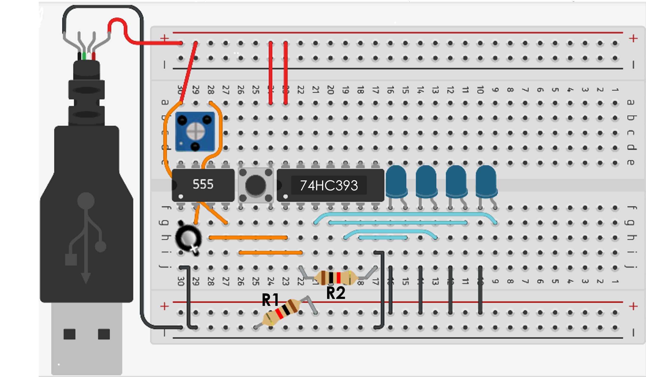 74HC393 Binary Counter : 4 Steps - Instructables