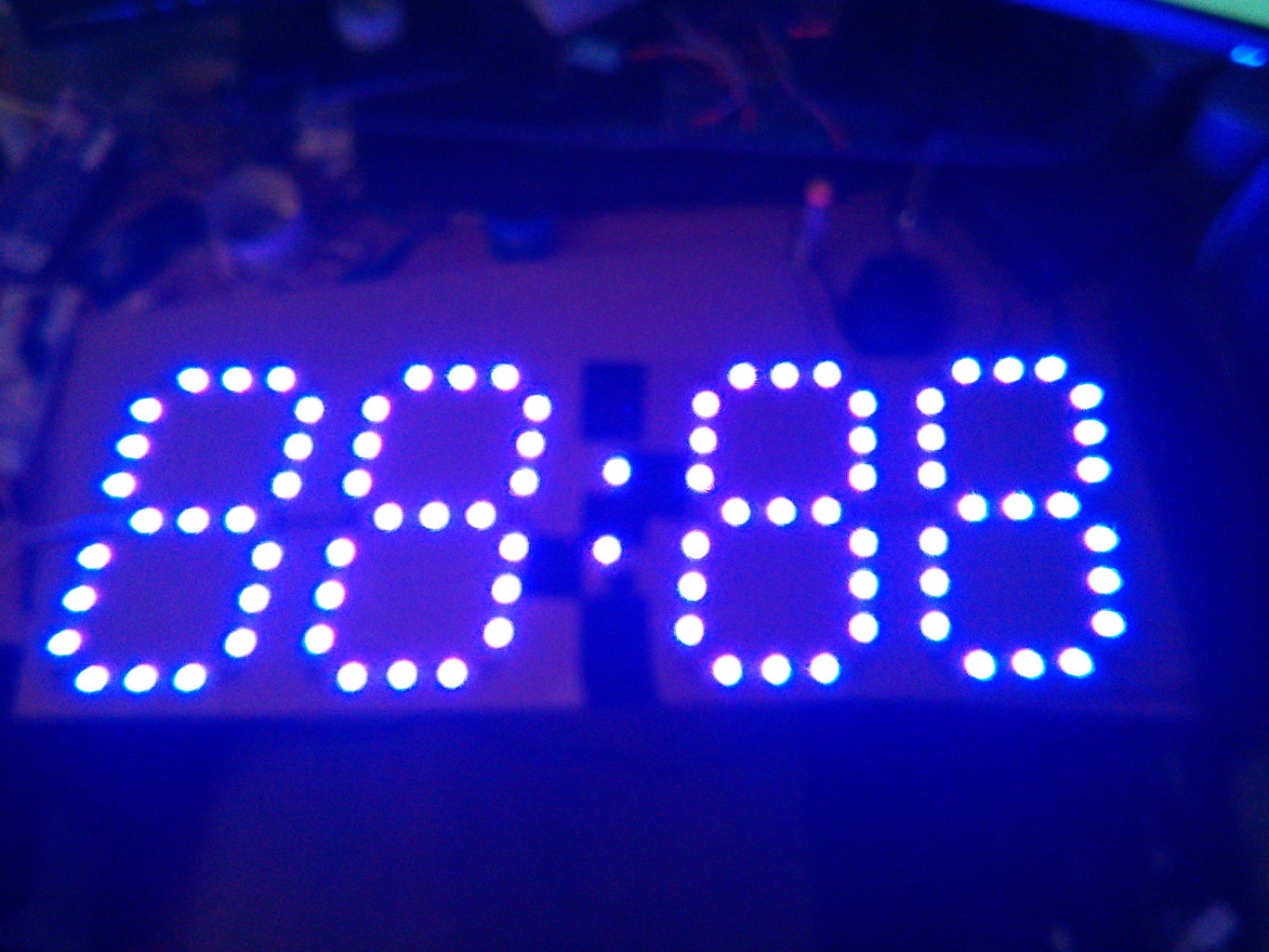Big Auto Dim Room Clock Using Arduino And Ws2811 10 Steps With Pictures Instructables