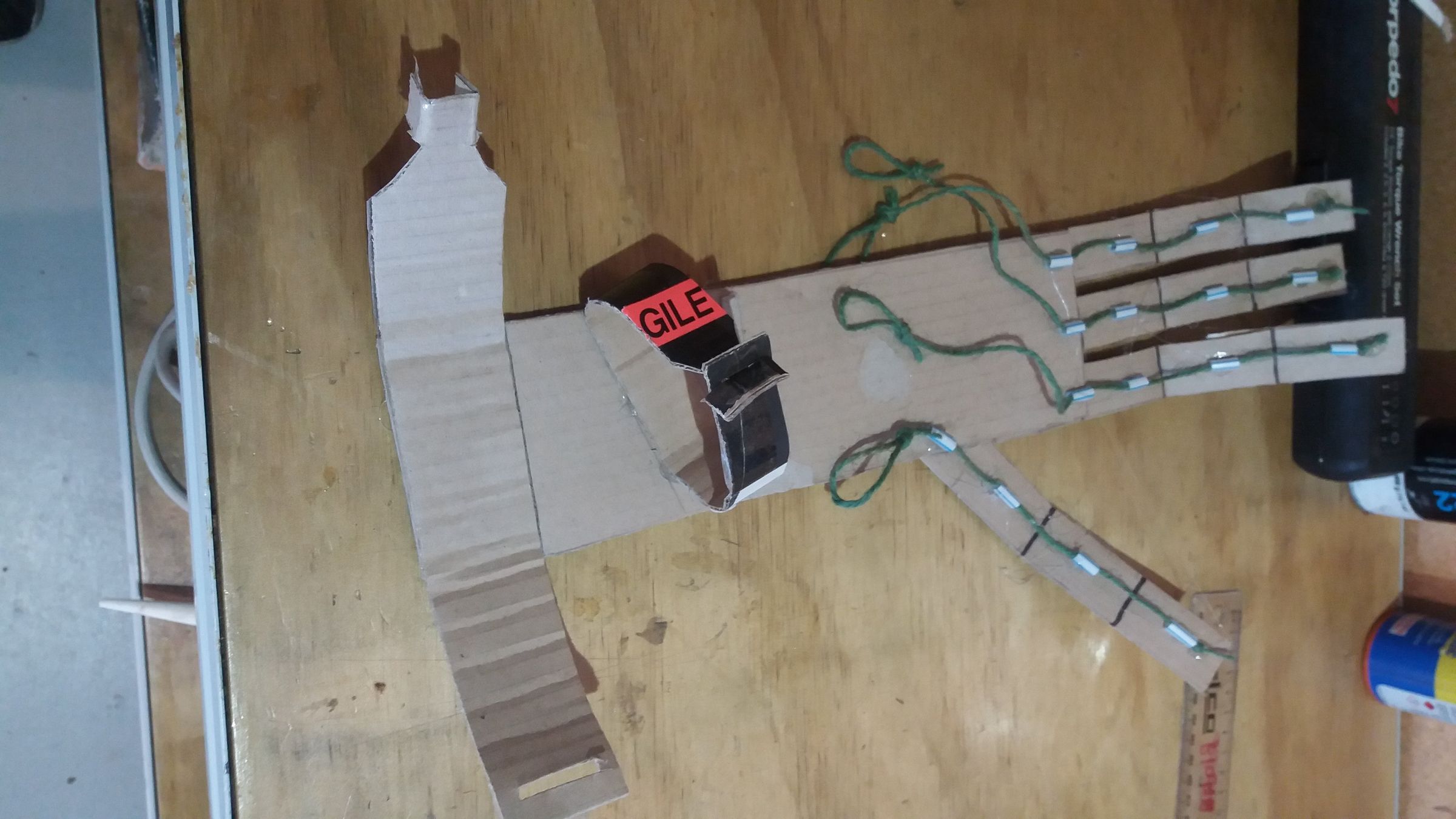 Cardboard Robot Hand (prototype) : 6 Steps - Instructables