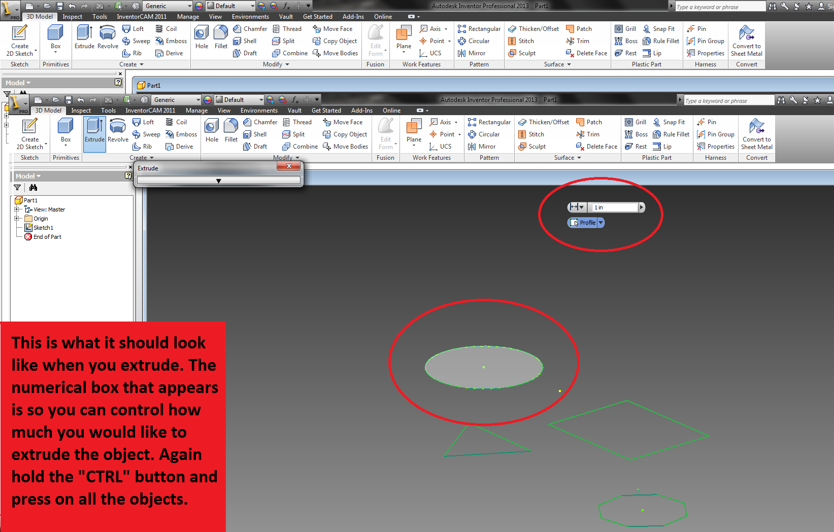 Understanding AutoDesk Inventor 2012: Creating Objects and Extruding : 3 Steps - Instructables