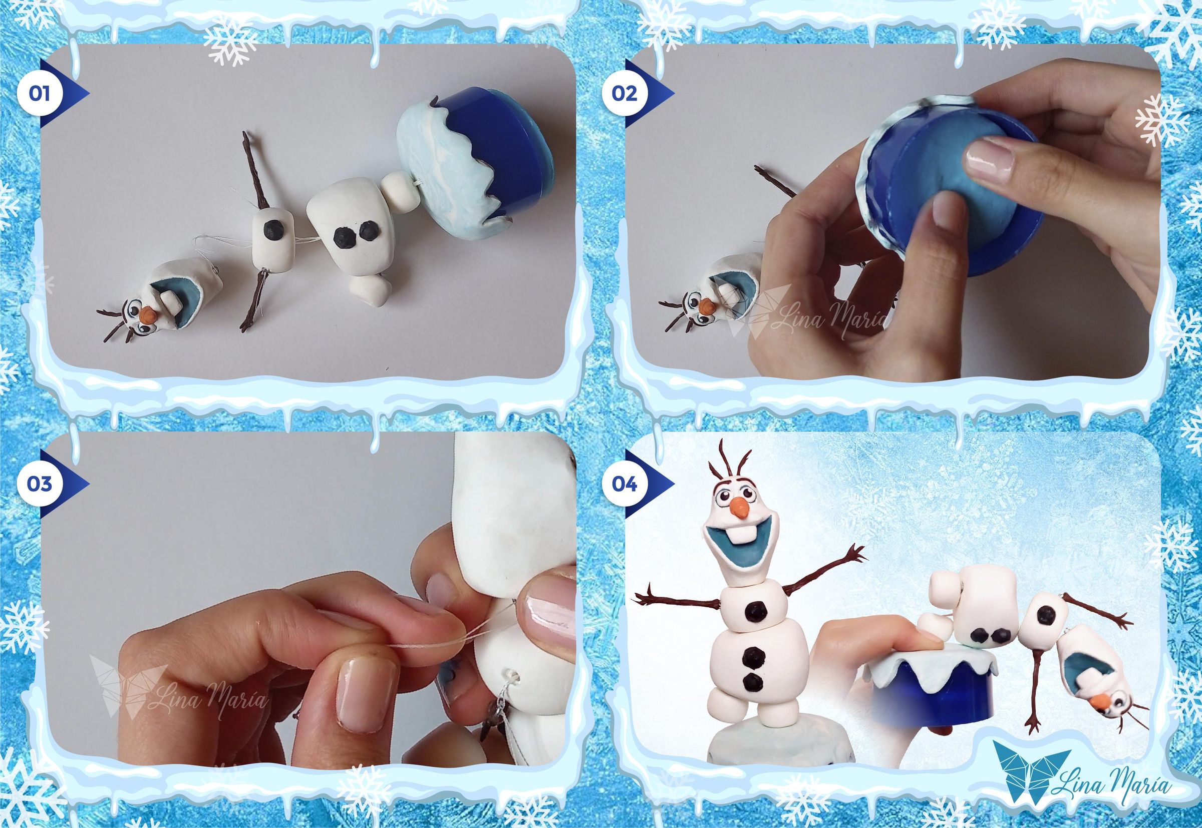 Melting OLAF - Push Puppet (FROZEN) : 21 Steps (with Pictures ...