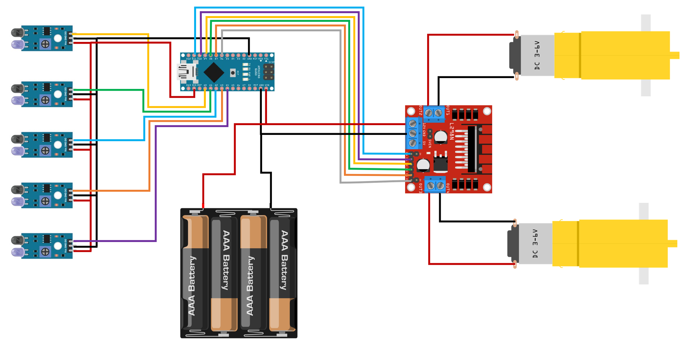 KITT: a Line Following Robot : 8 Steps (with Pictures) - Instructables