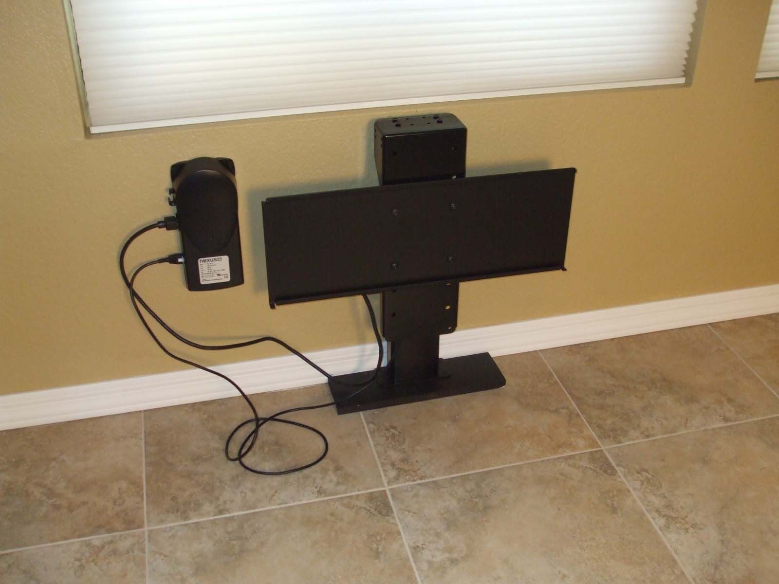 Disappearing TV With Pop Up TV Lift Mounted Behind Furniture : 8 Steps ...