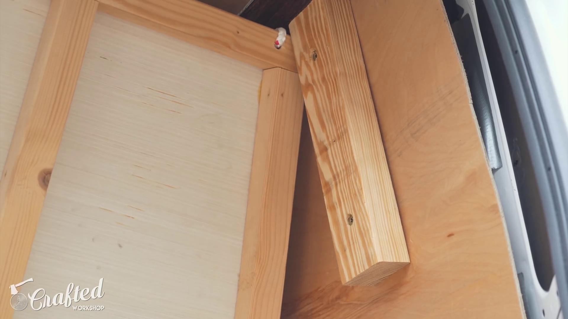 DIY Camper Van Conversion Bed Build, Bed Converts to a Couch! #VANLIFE ...