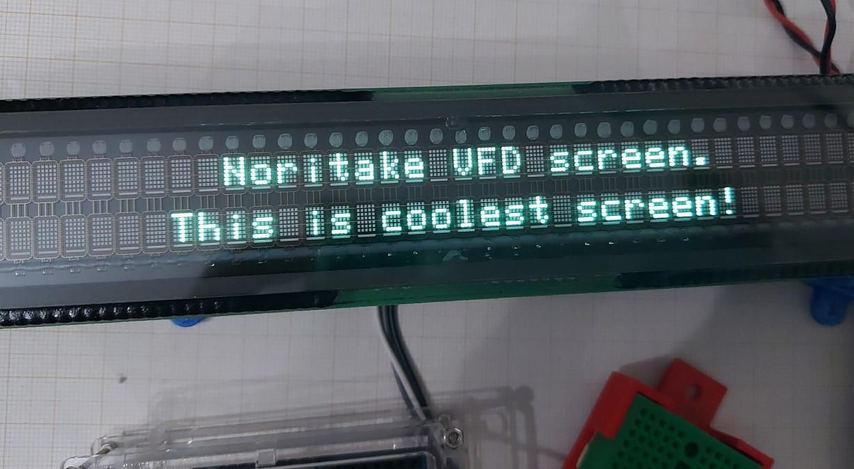 Using Older Noritake Itron VFD Modules : 7 Steps - Instructables