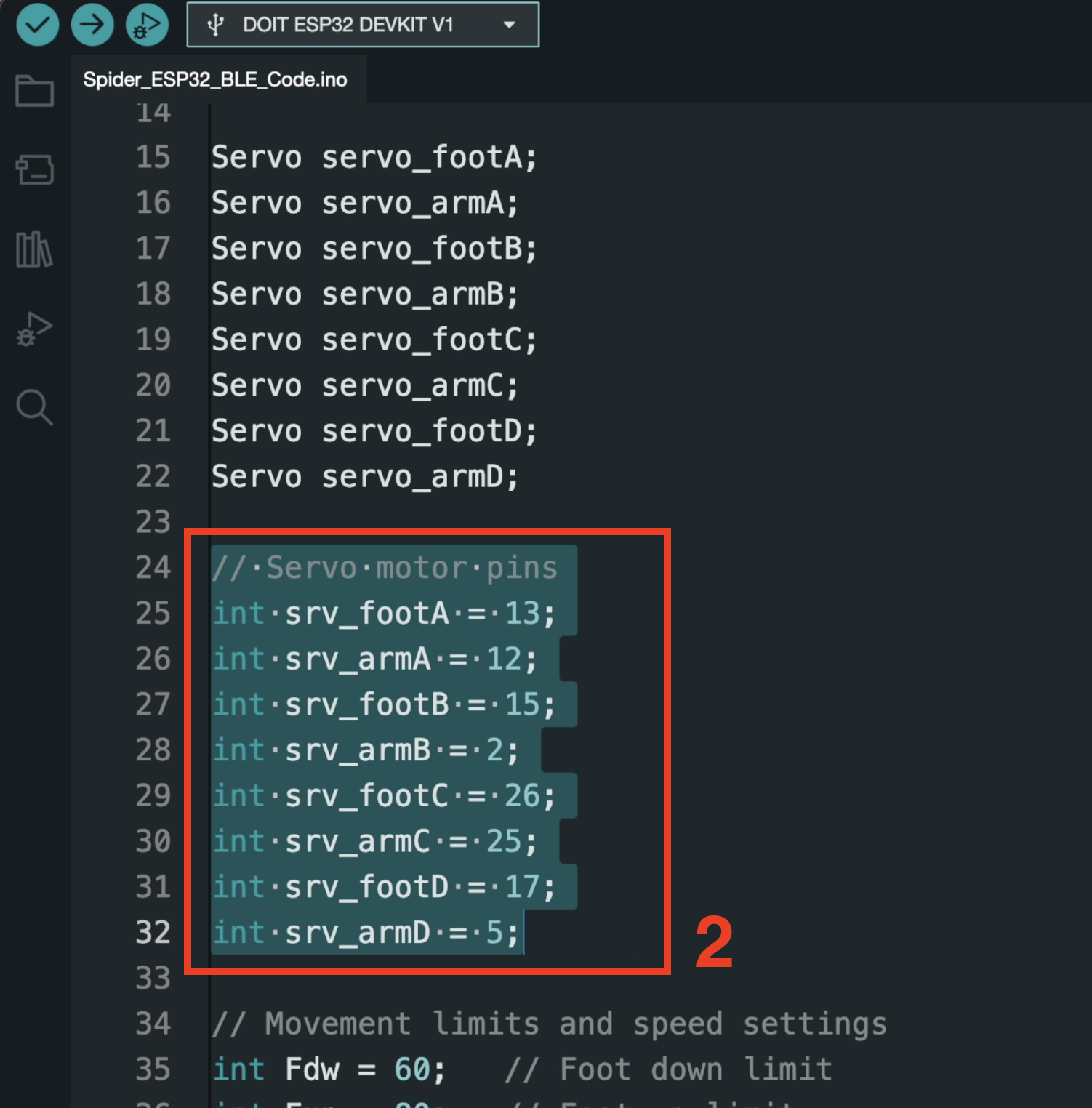 4-Legged Spider Robot With 3D Printed Parts (8 Servo Motors and an ...