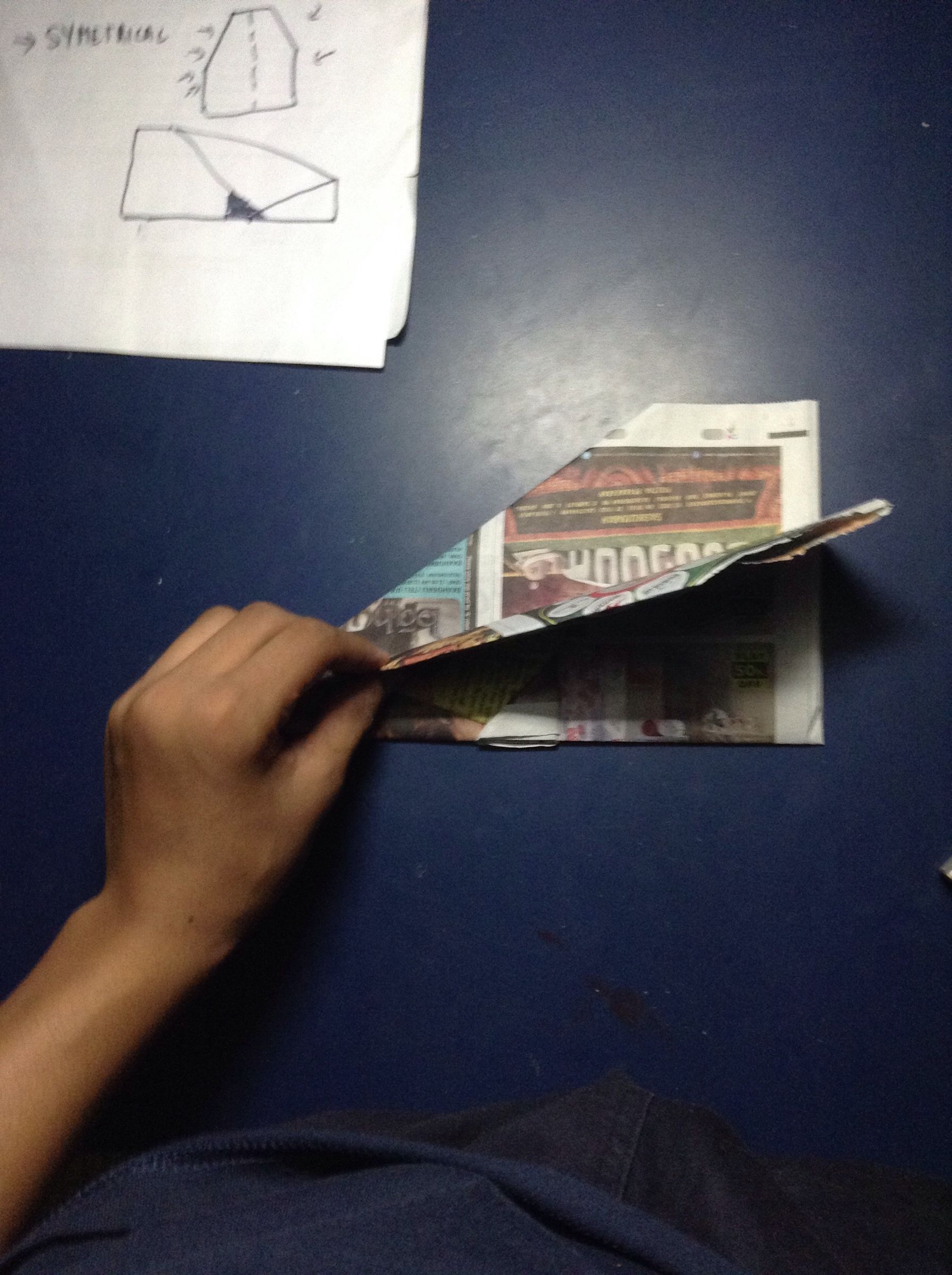 Best Paper Plane With Newspaper in 5 Mins : 4 Steps - Instructables