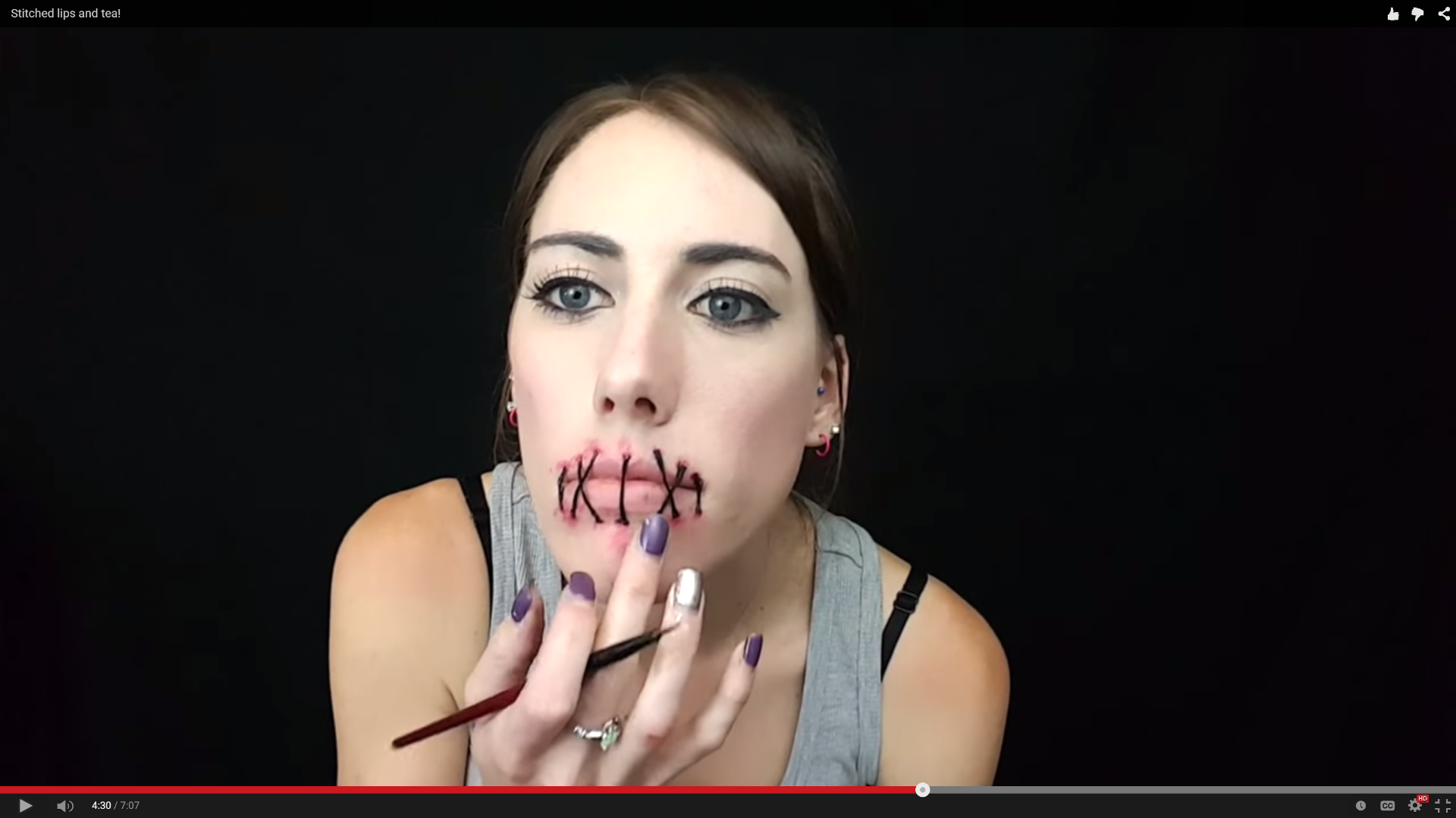 Stitched Up Lips - Sfxmakeup : 5 Steps (with Pictures) - Instructables